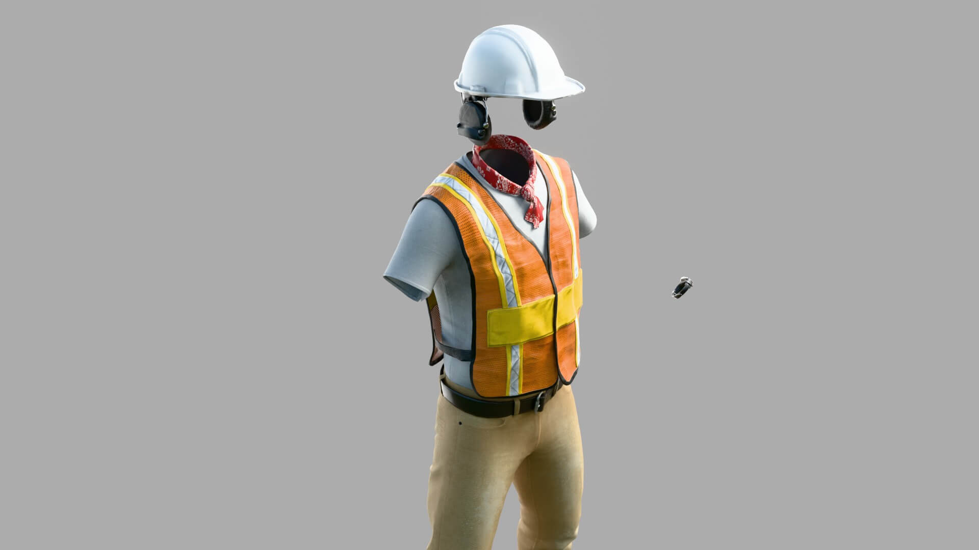 Construction Worker Outfit 3 - 3D Model by Desertsage