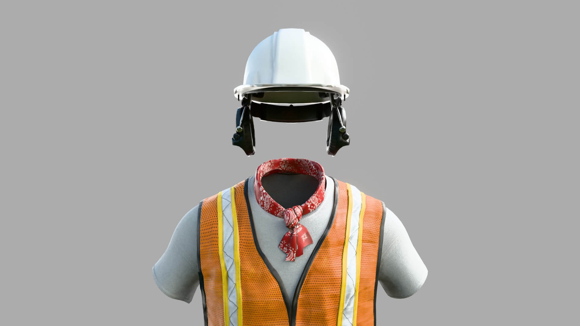 Construction Worker Outfit 3 - 3D Model by Desertsage