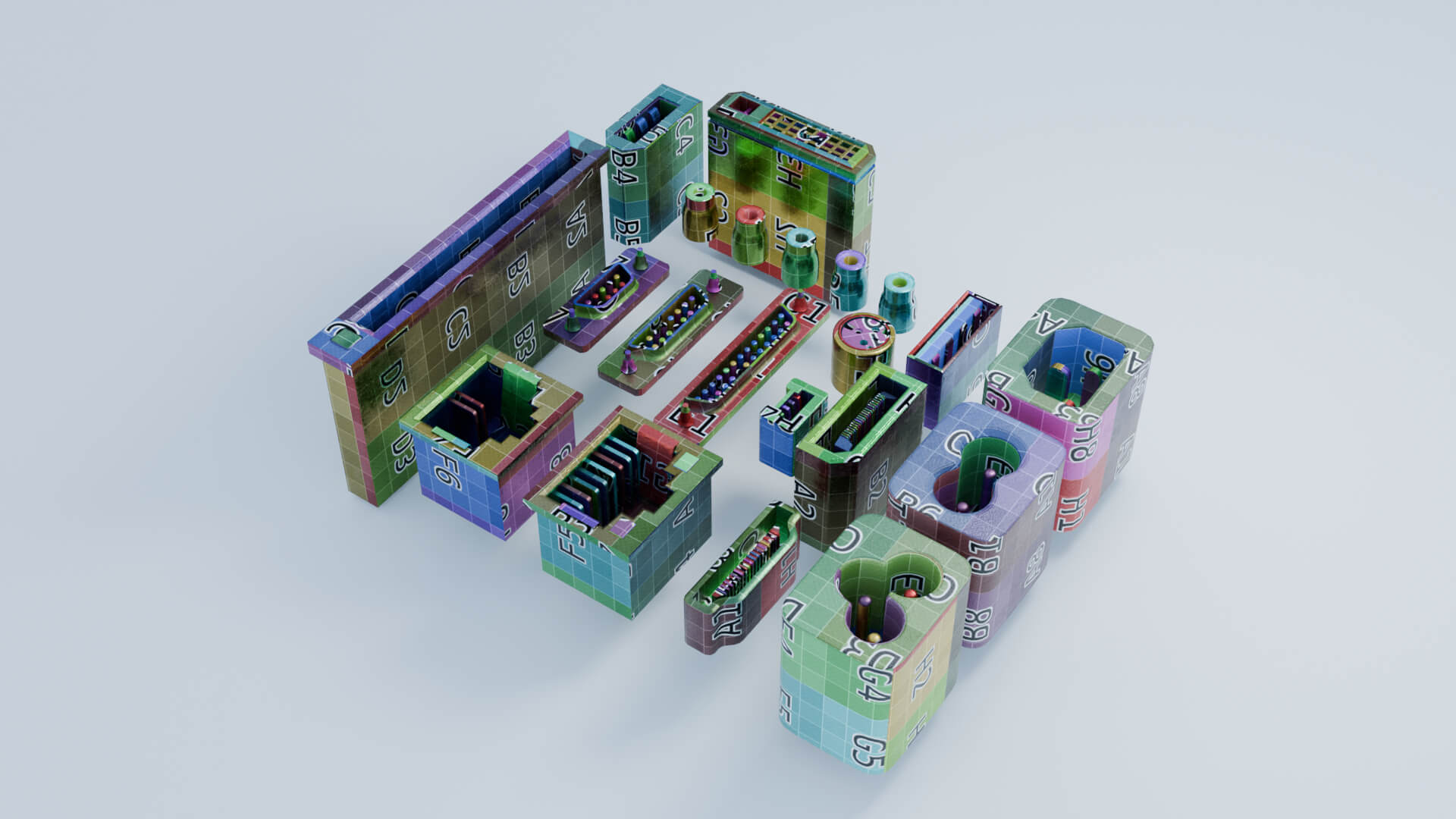 Electronic Ports - 3D Model by Desertsage