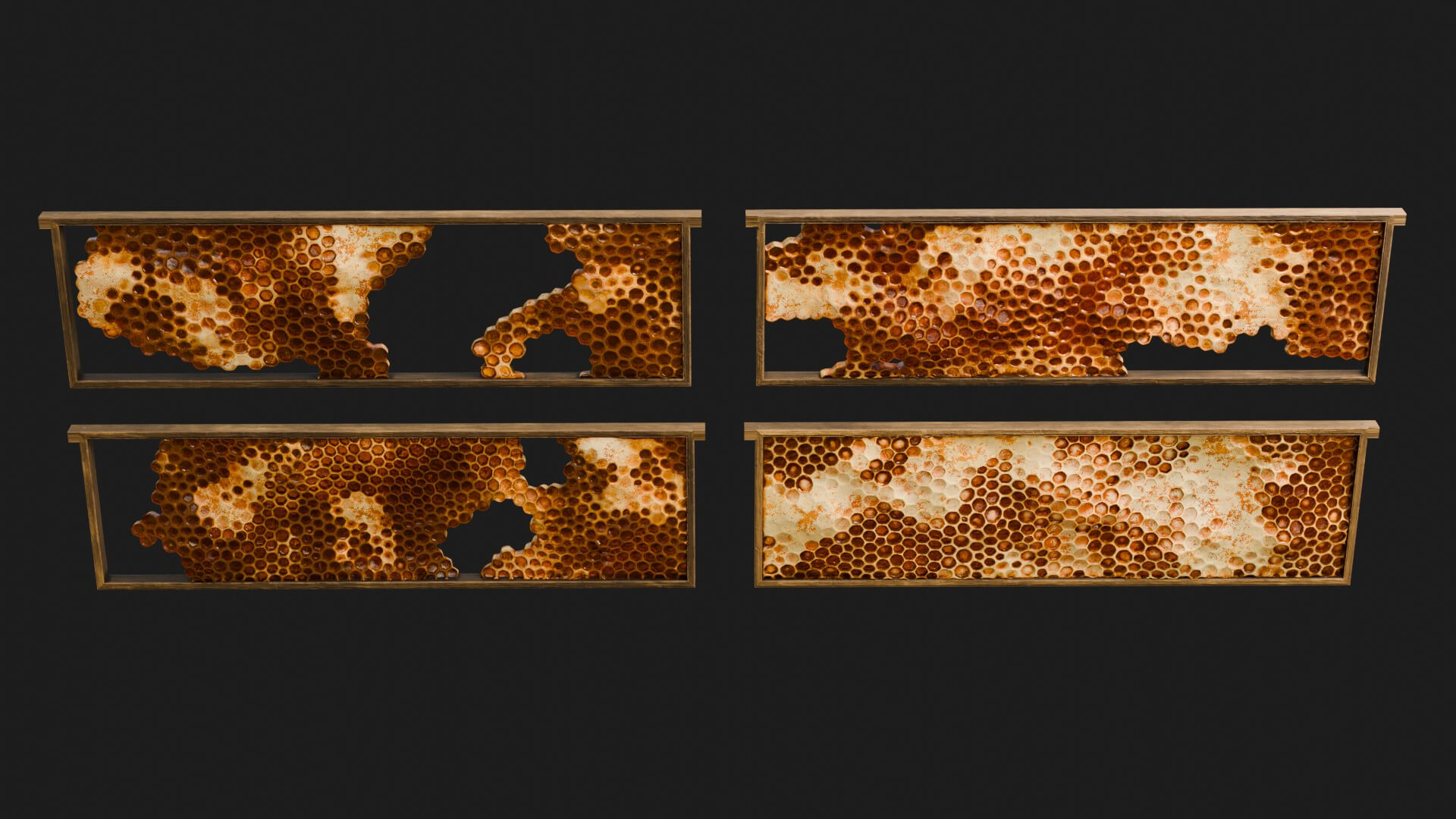 Honeycomb Frames - 3D Model by Desertsage