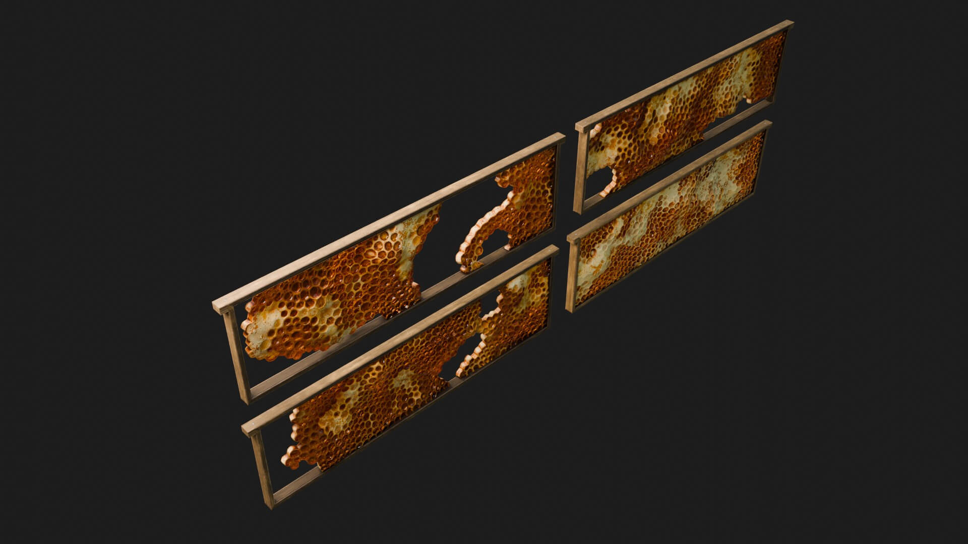 Honeycomb Frames - 3D Model by Desertsage