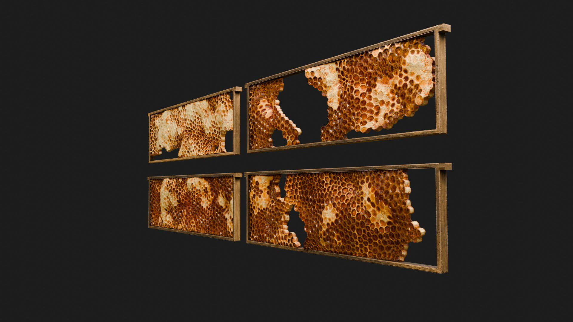 Honeycomb Frames - 3D Model by Desertsage