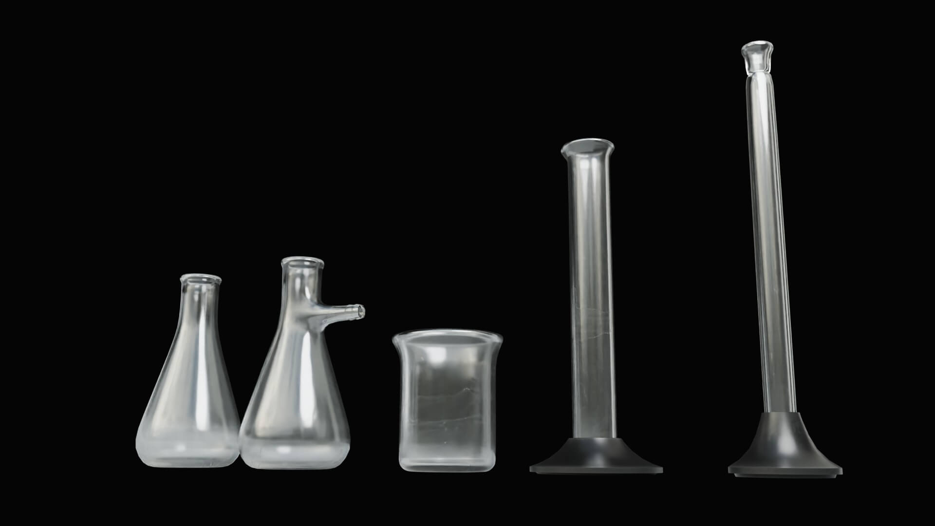 Laboratory Beakers - 3D Model by Desertsage