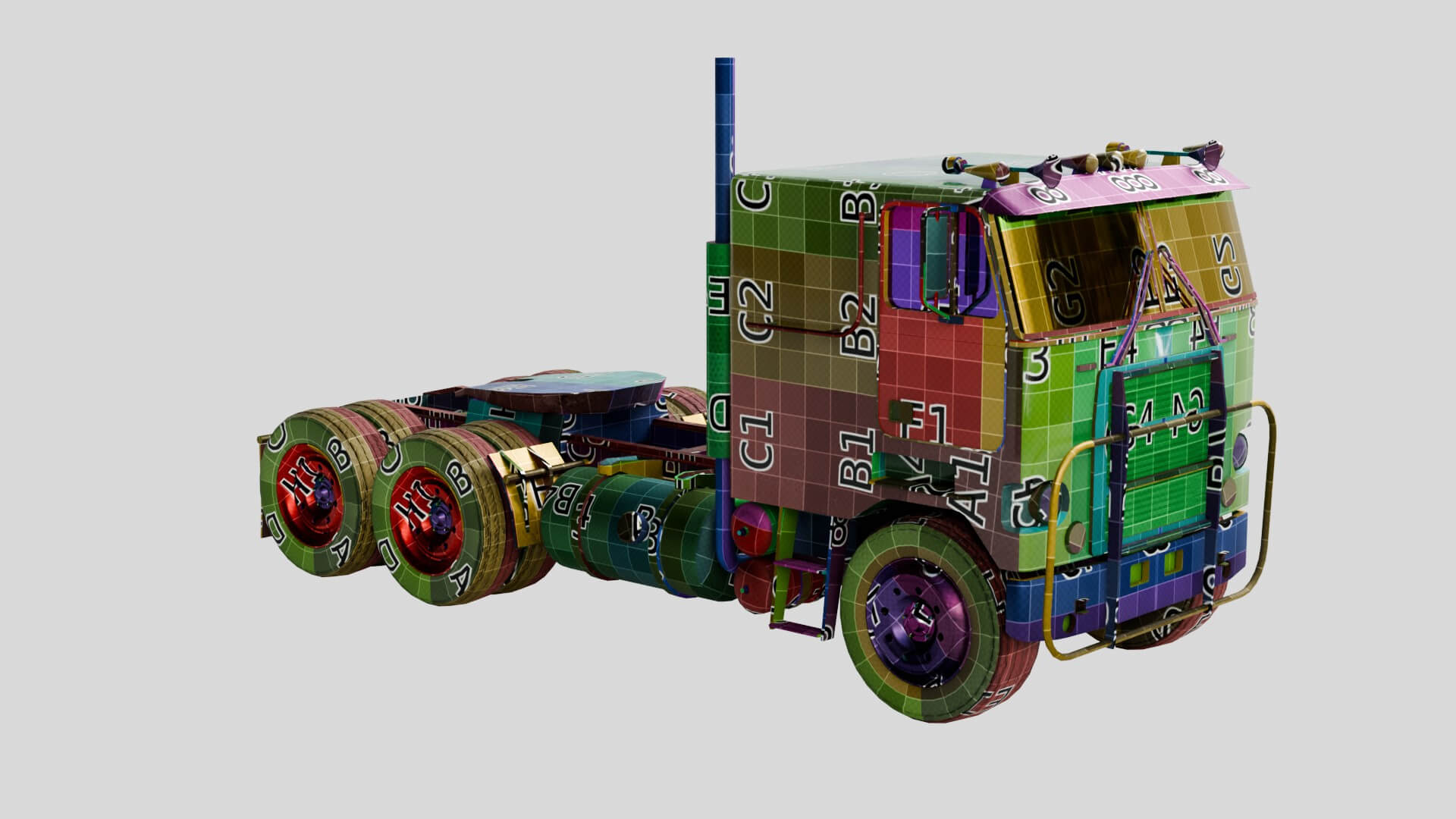 Low Poly Box Truck - 3D Model by Desertsage