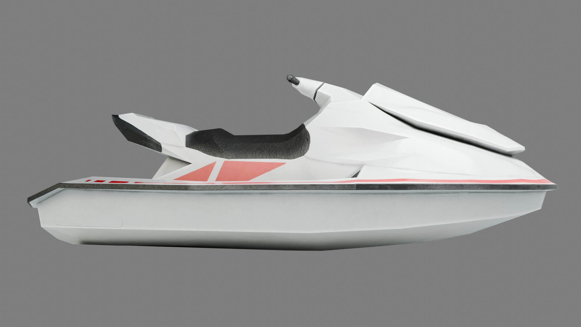 Low Poly Jetski - 3D Model by Desertsage