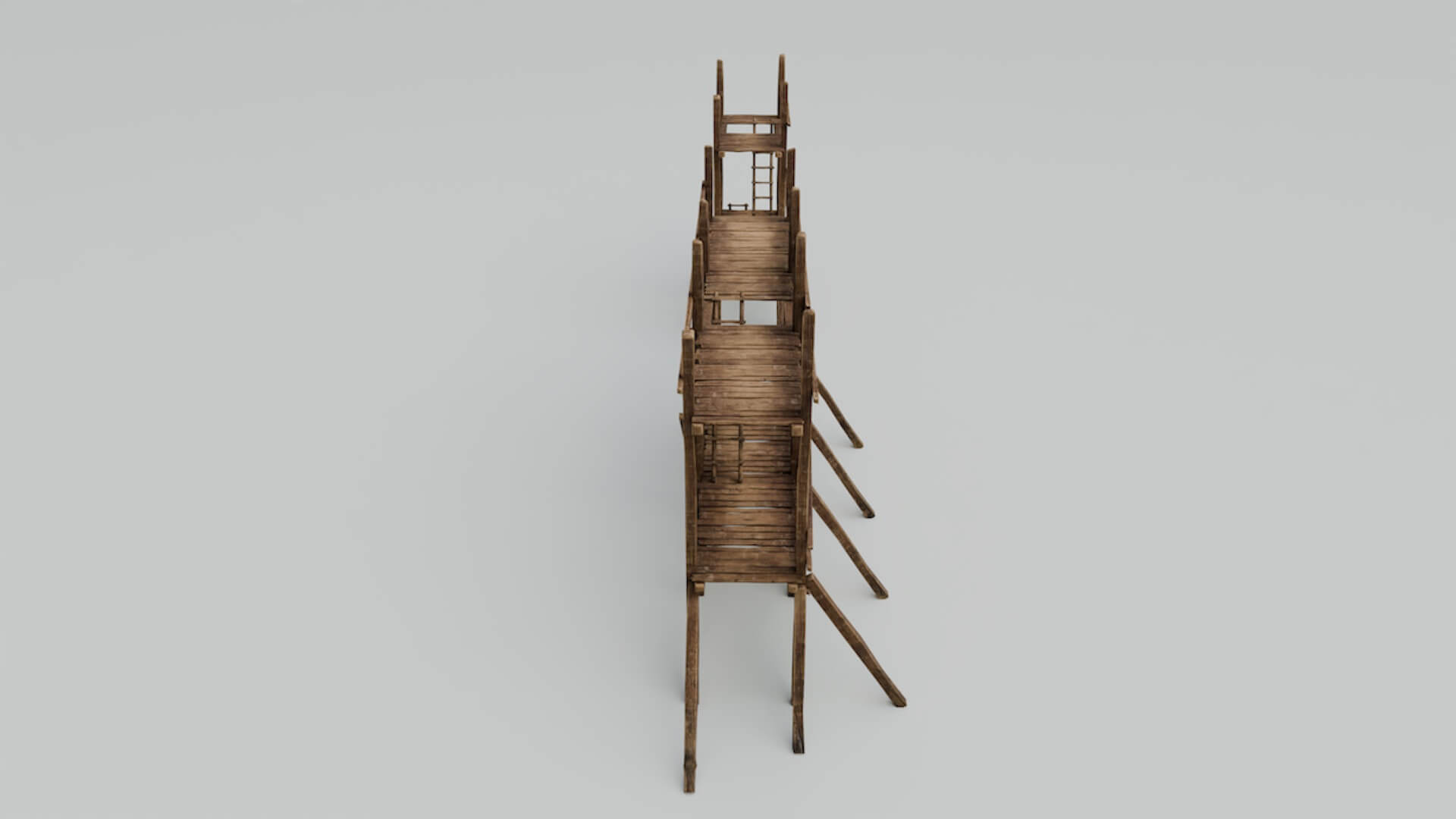 Medieval Wooden Scaffolding - 3D Model by Desertsage