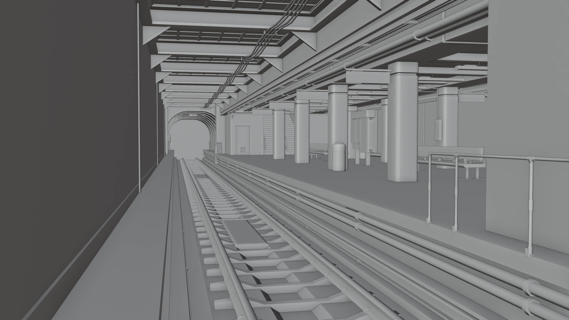NYC Subway Station - 3D Model by Desertsage