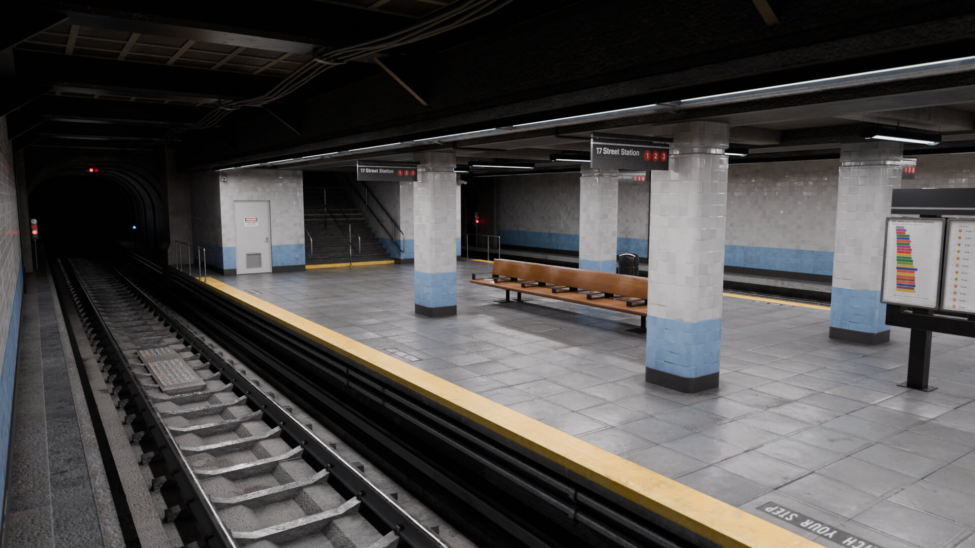 NYC Subway Station - 3D Model by Desertsage
