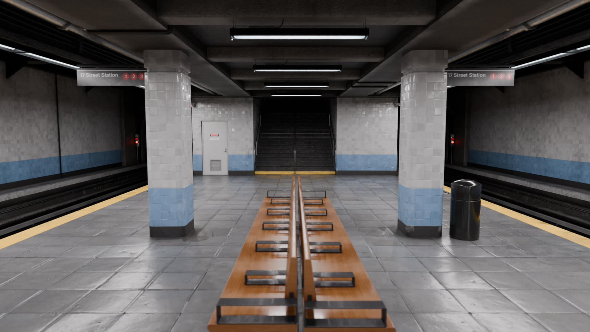 NYC Subway Station - 3D Model by Desertsage
