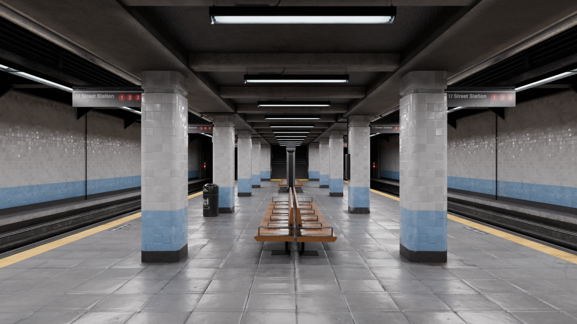 NYC Subway Station - 3D Model by Desertsage