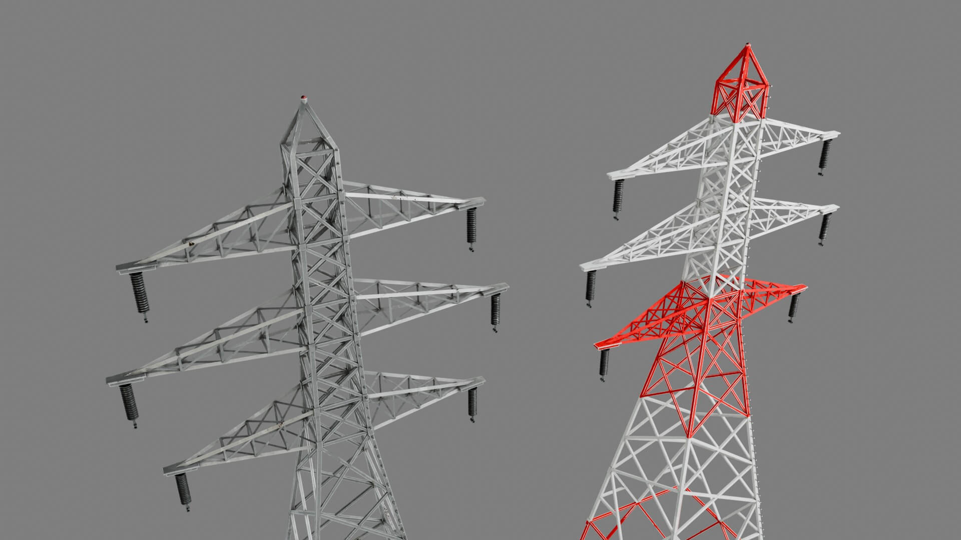 Overhead Powerline - 3D Model by Desertsage
