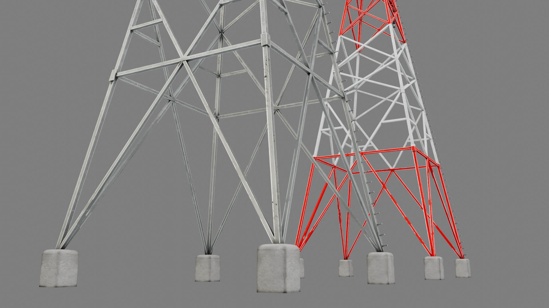 Overhead Powerline - 3D Model by Desertsage