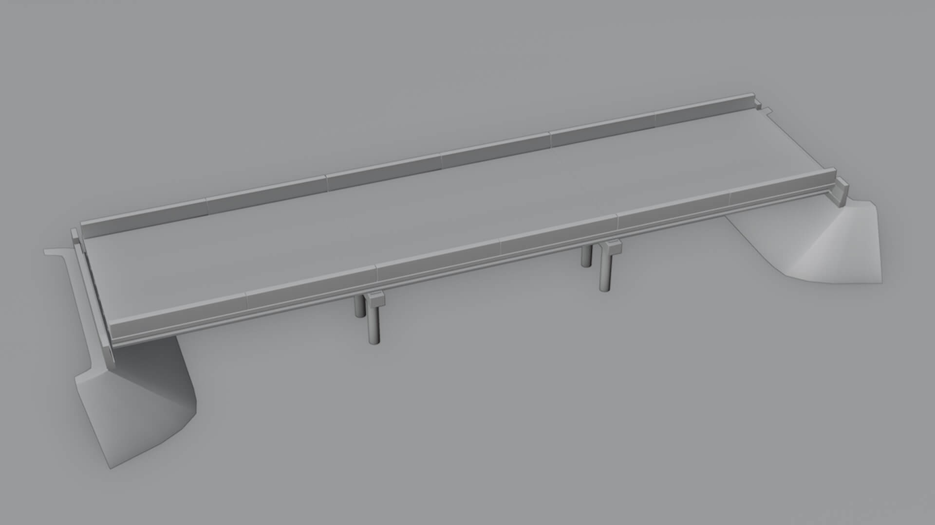 Overpass Bridge - 3D Model by Desertsage