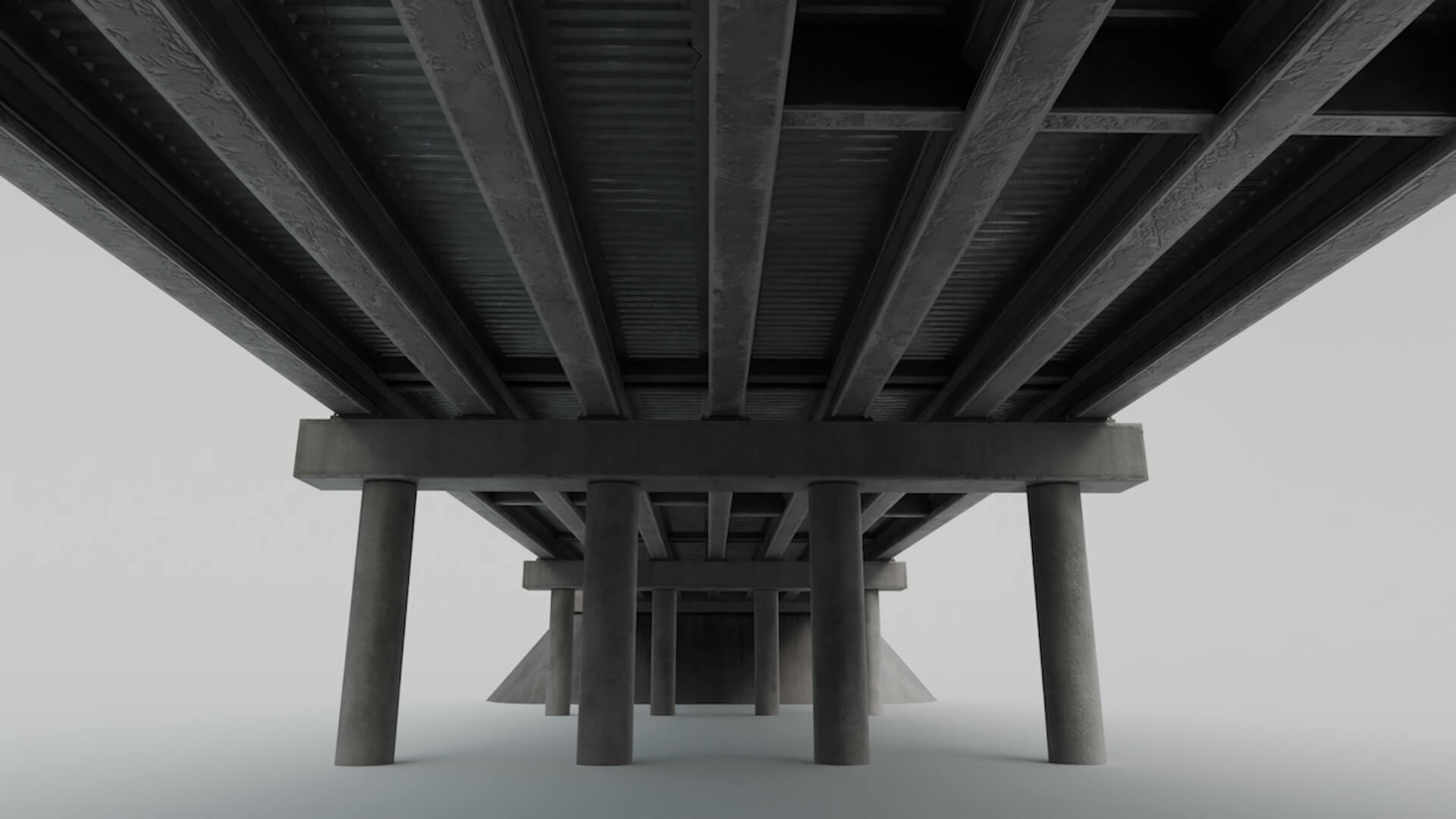 Overpass Bridge - 3D Model by Desertsage