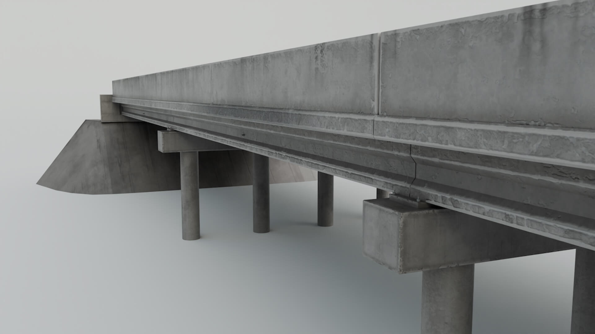 Overpass Bridge - 3D Model by Desertsage