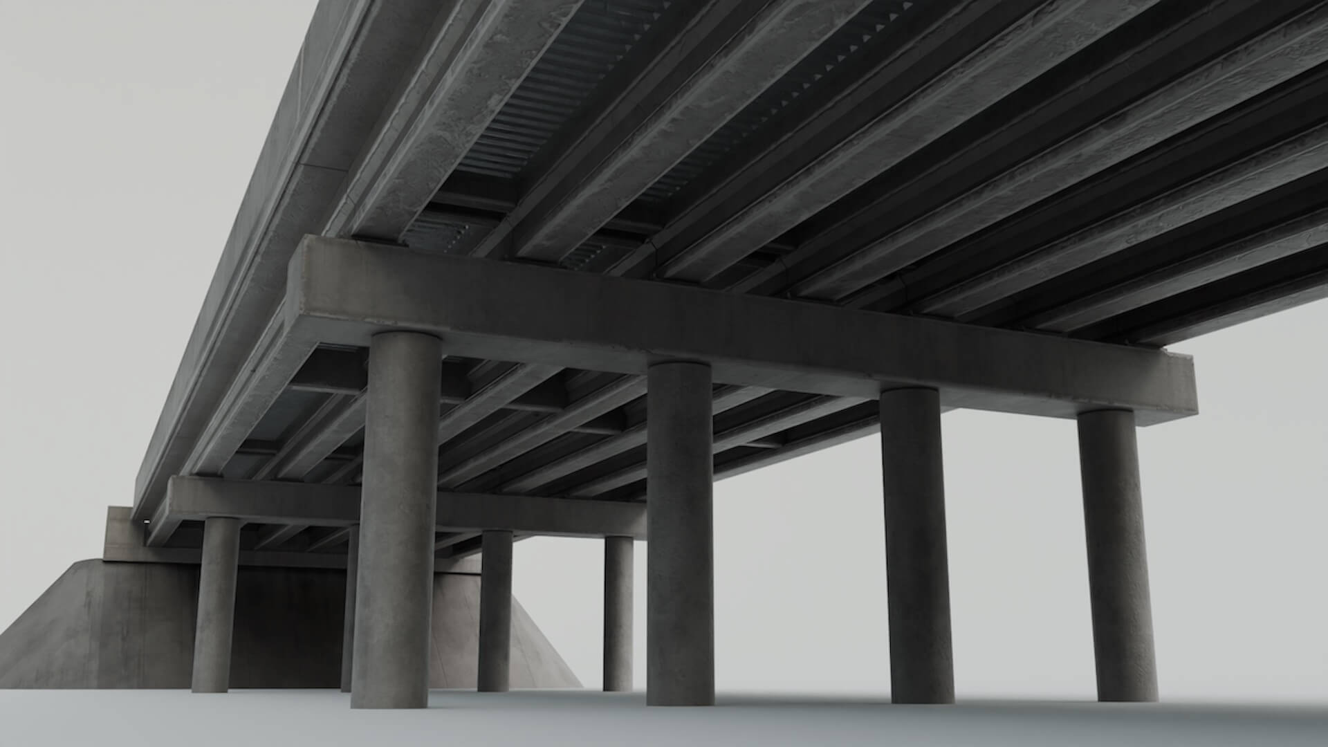 Overpass Bridge - 3D Model by Desertsage