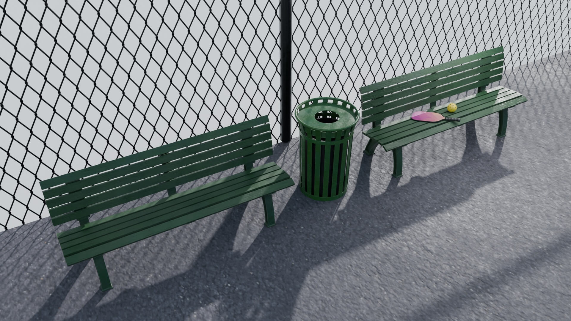 Pickleball Court - 3D Model by Desertsage