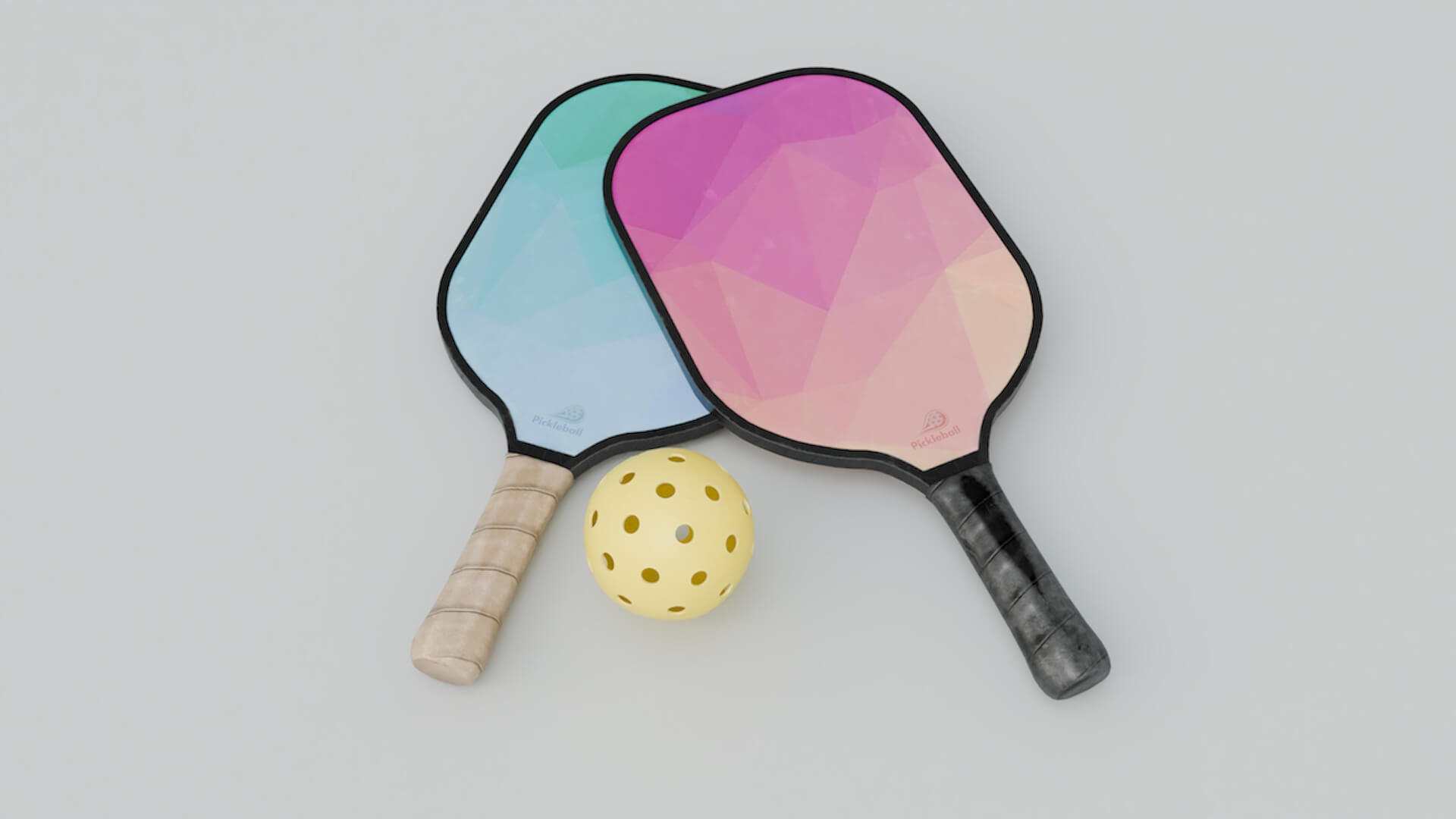 Pickleball Set - Free 3D Model by Desertsage