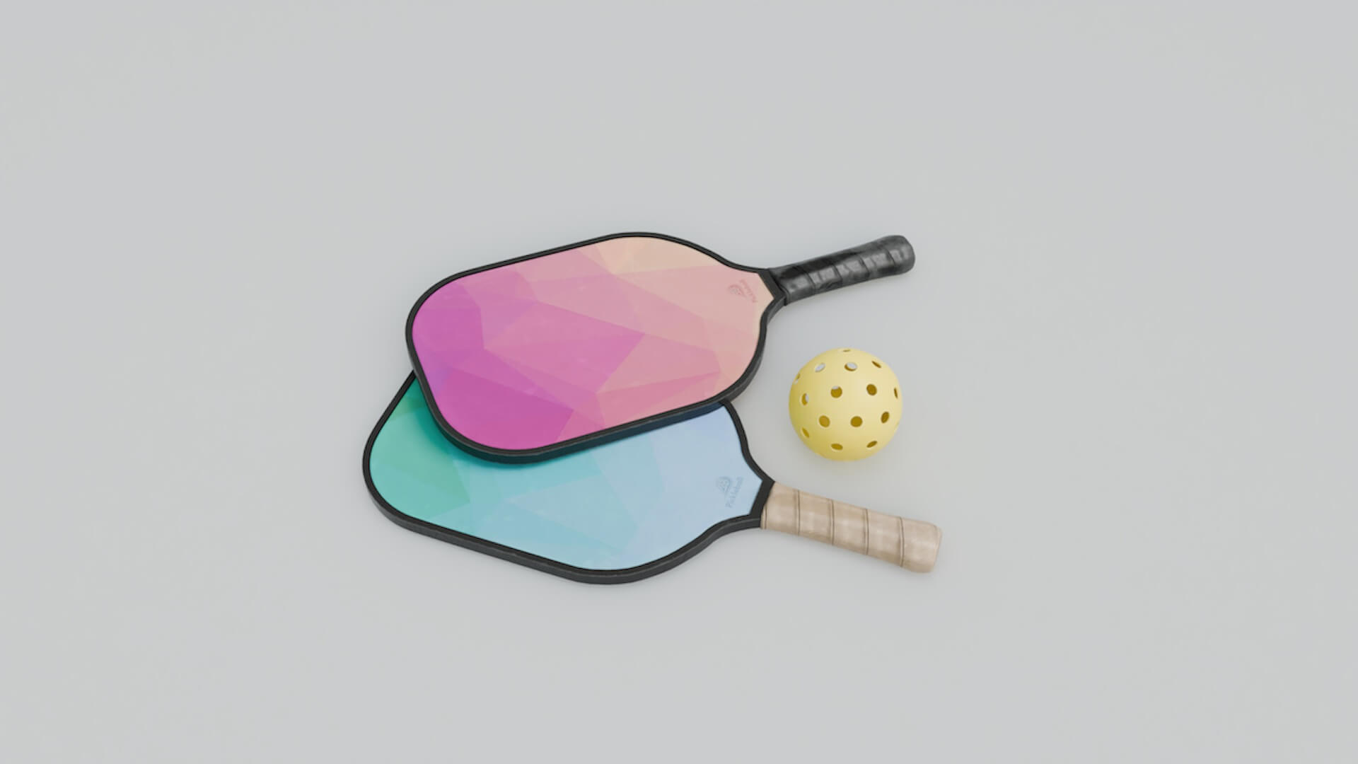 Pickleball Set - Free 3D Model by Desertsage