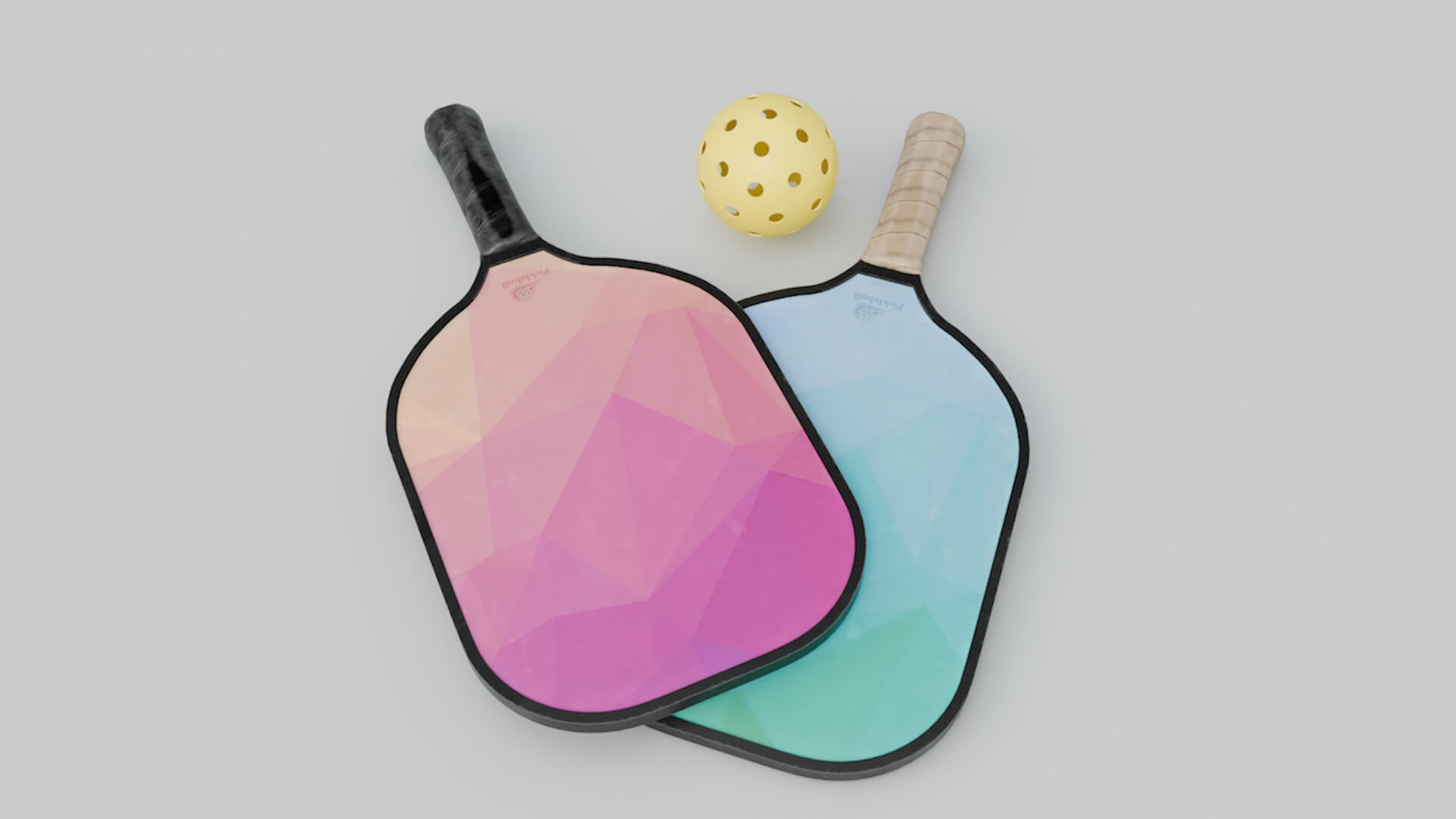 Pickleball Set - Free 3D Model by Desertsage