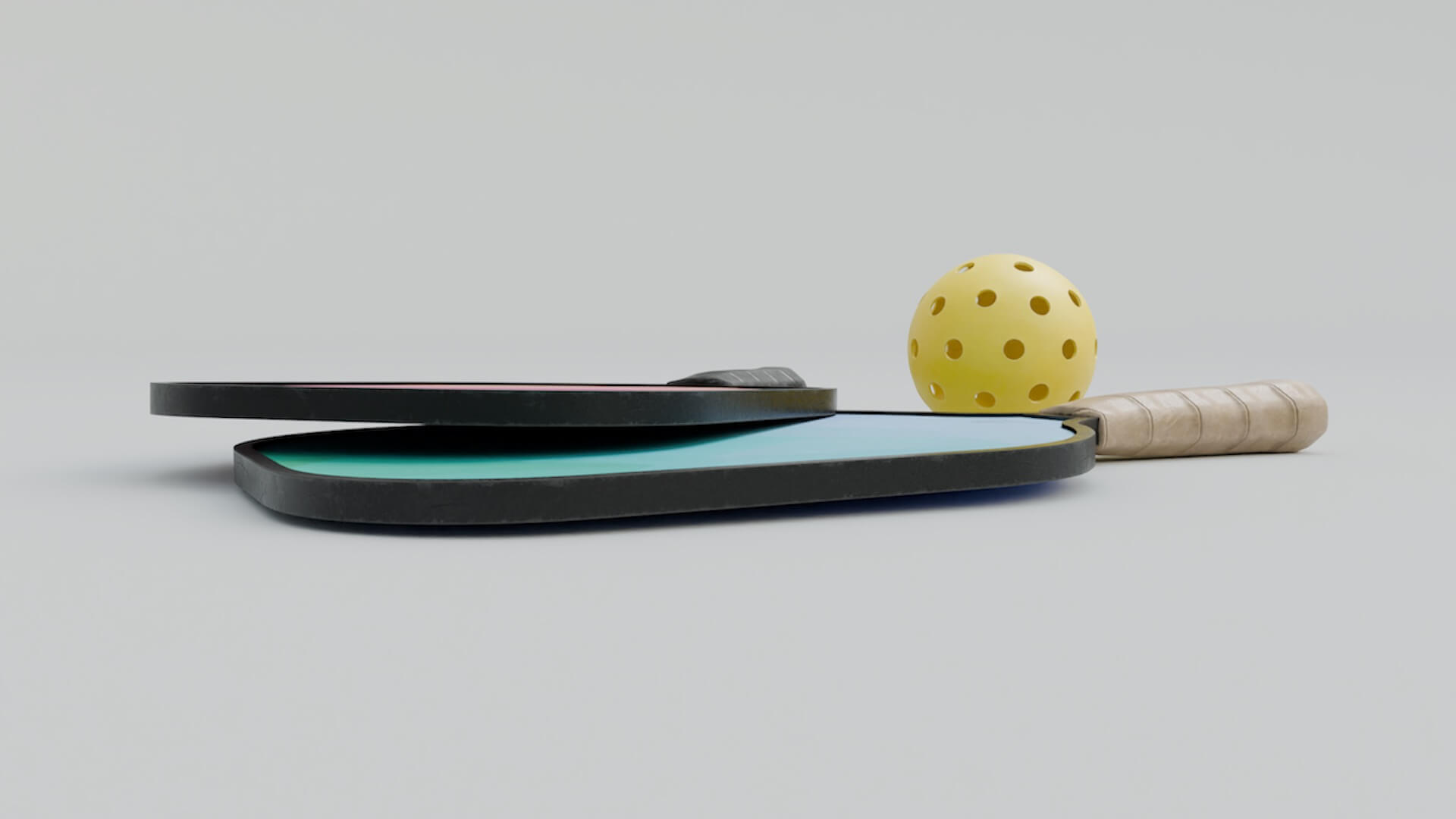 Pickleball Set - Free 3D Model by Desertsage