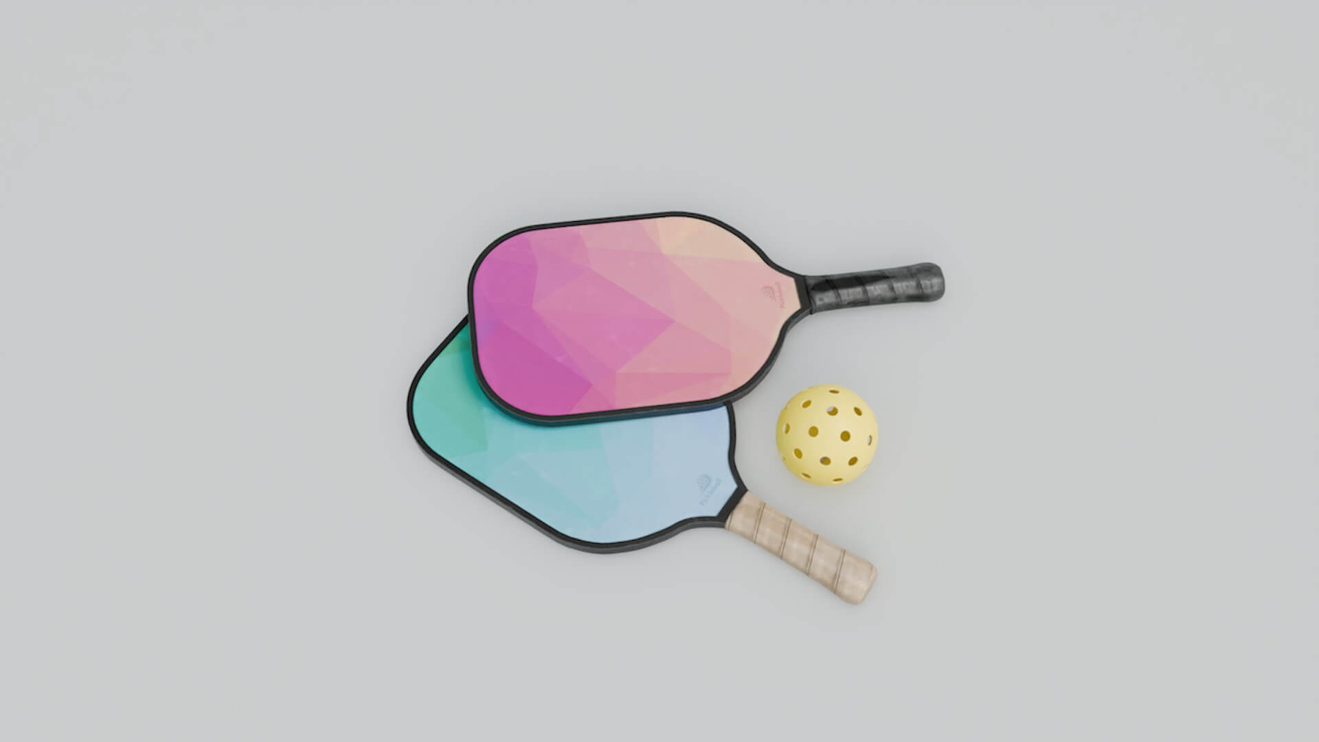 Pickleball Set - Free 3D Model by Desertsage
