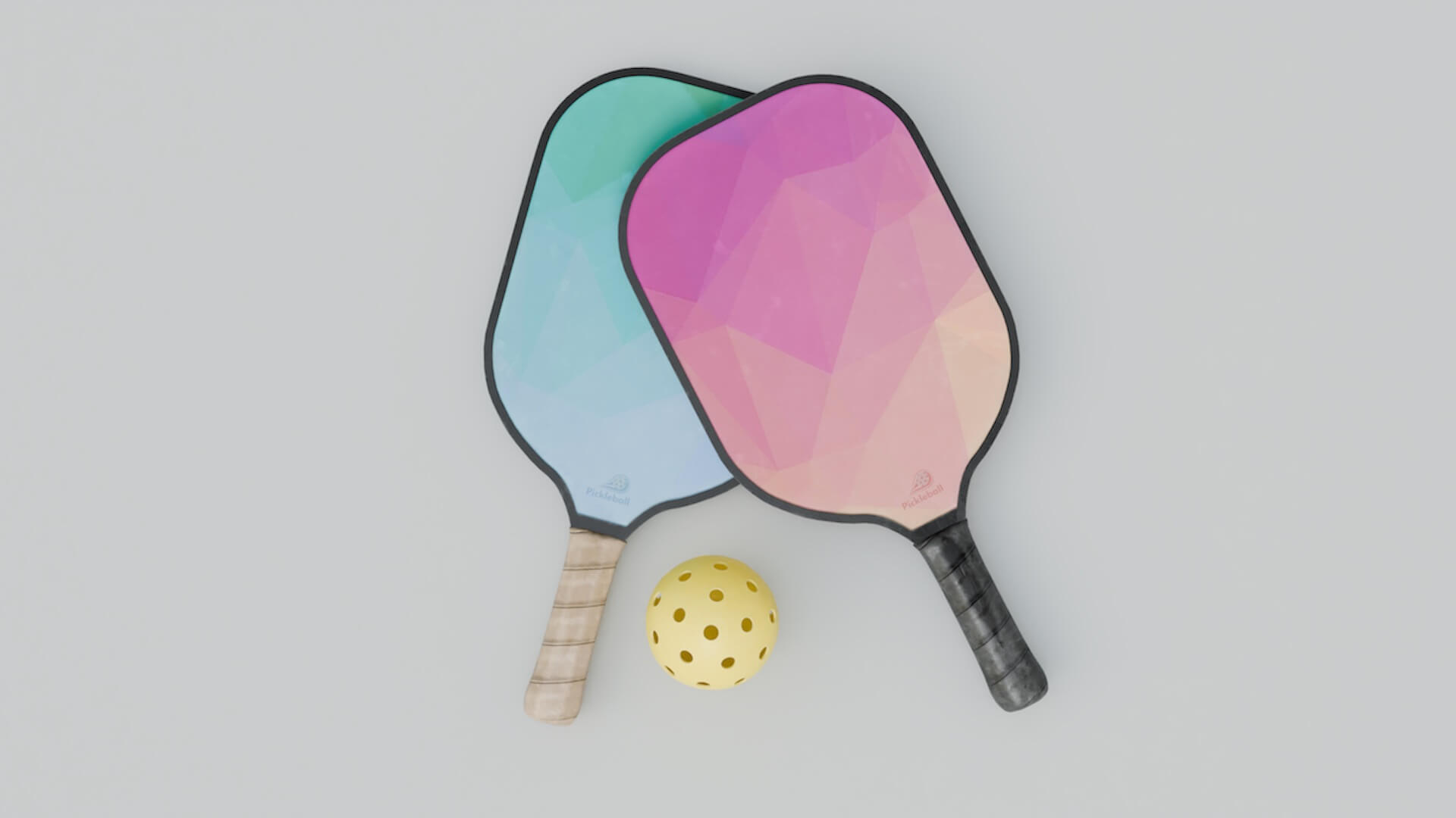 Pickleball Set - Free 3D Model by Desertsage
