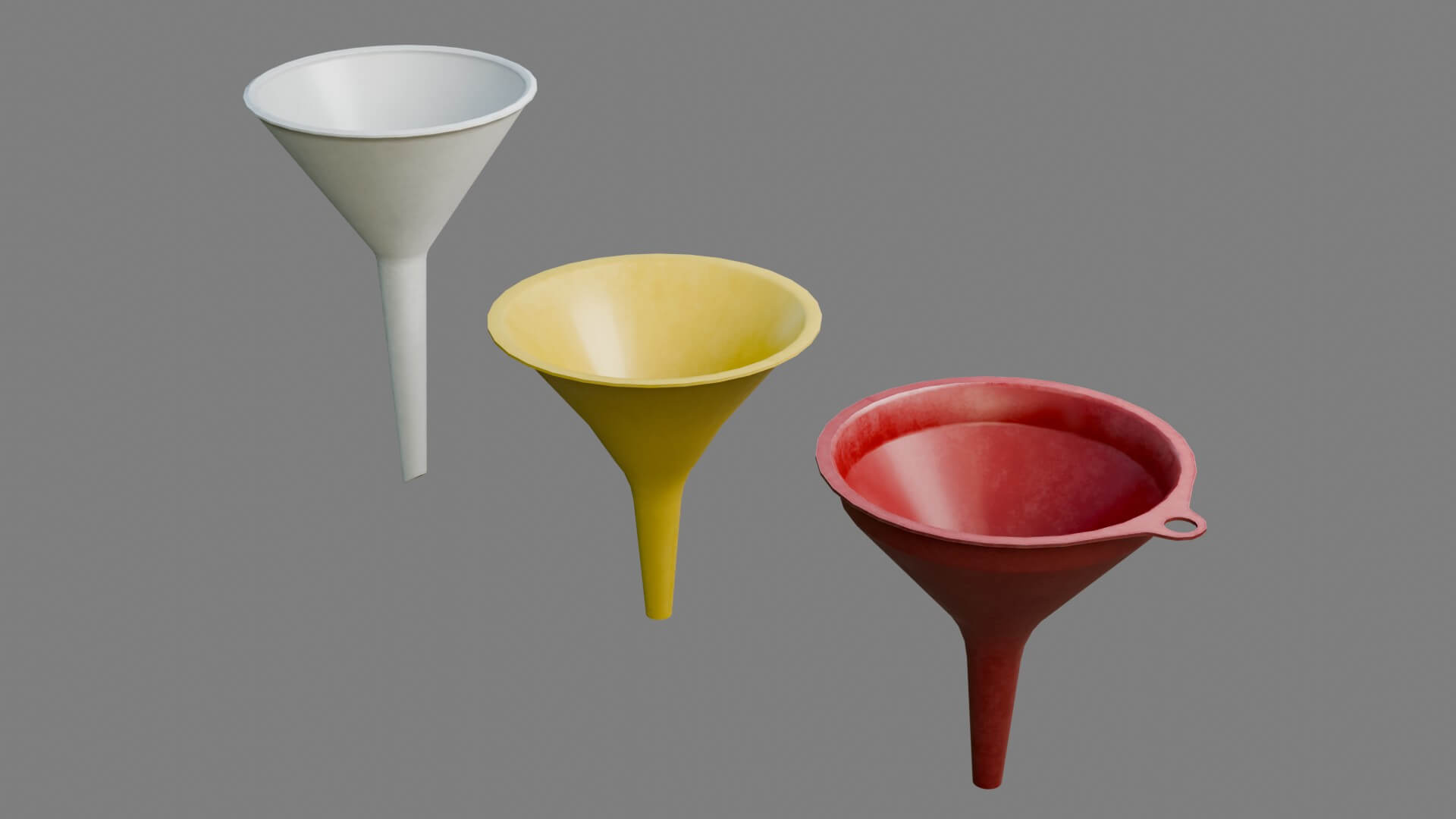 Plastic Funnels - 3D Model by Desertsage