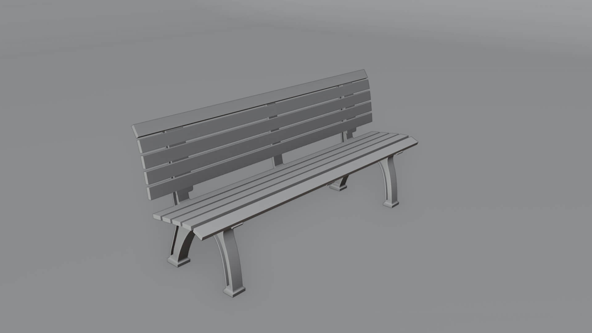 Sports Bench - 3D Model by Desertsage