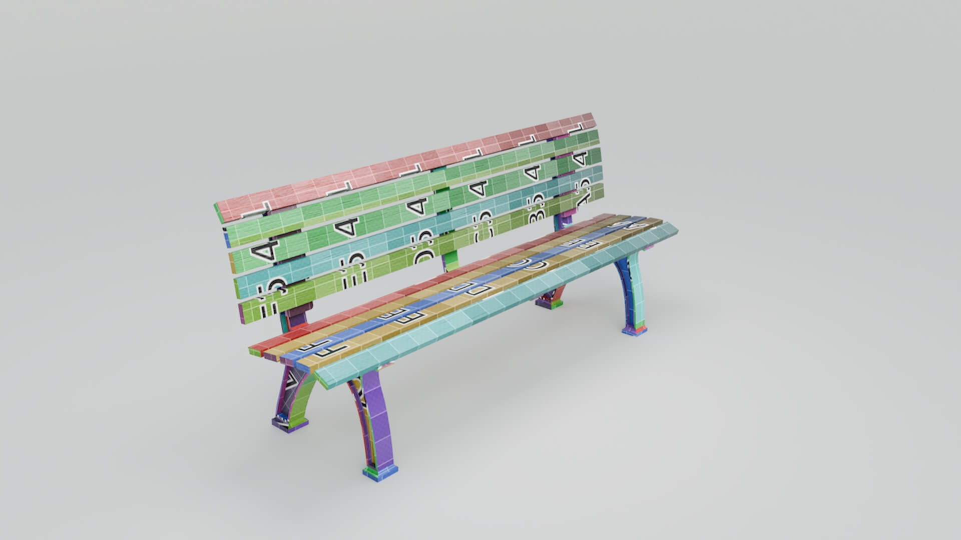 Sports Bench - 3D Model by Desertsage