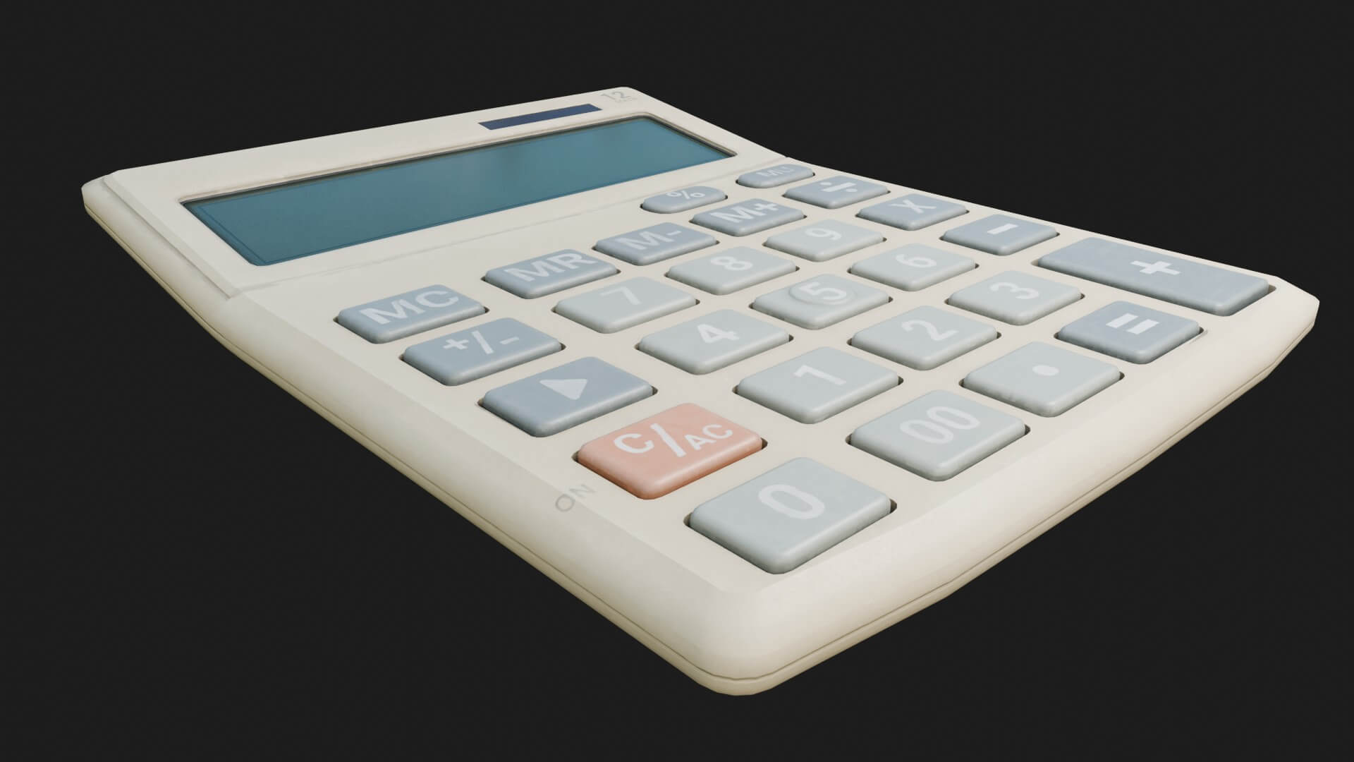 Vintage Calculator - 3D Model by Desertsage