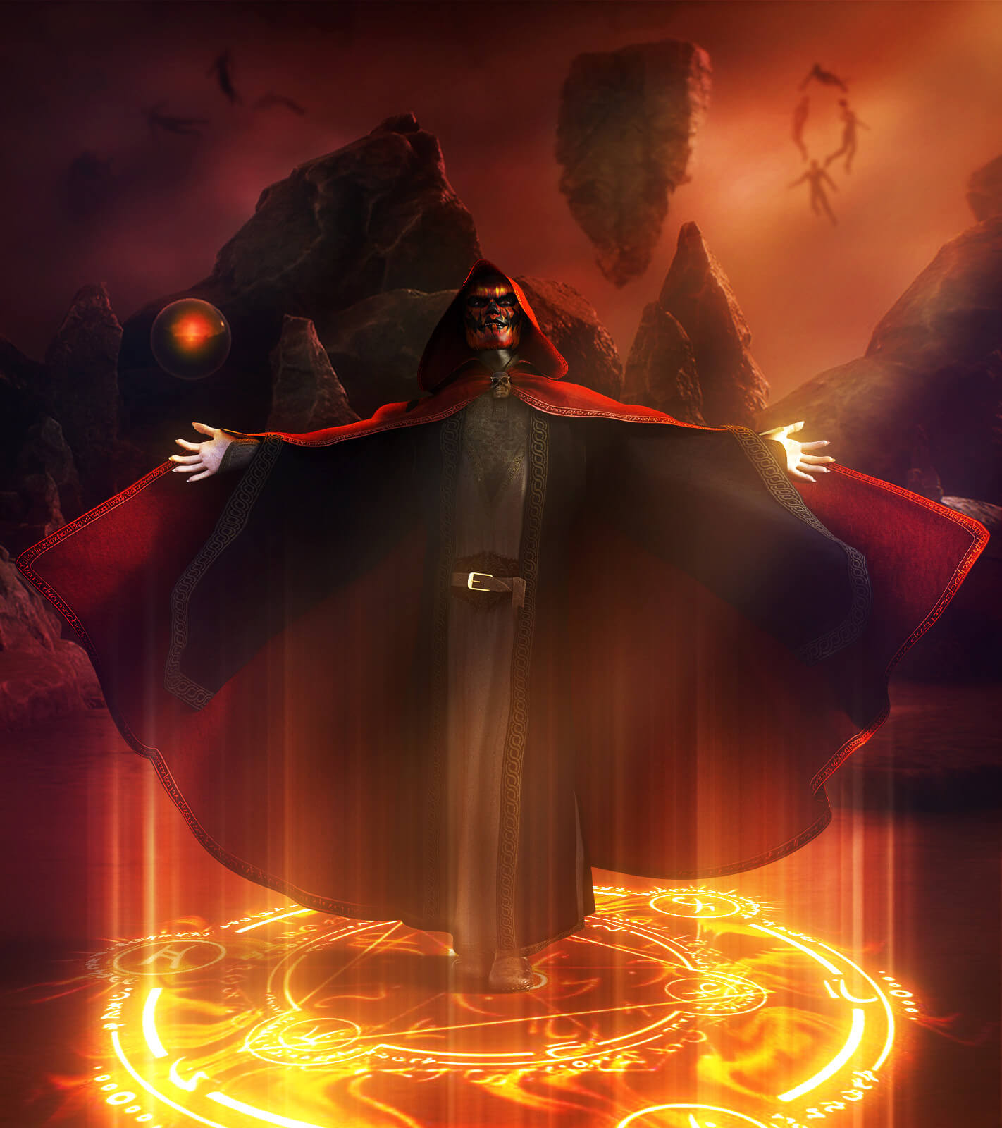 Necromancer 3D Render, Digital Art by Design Heretic