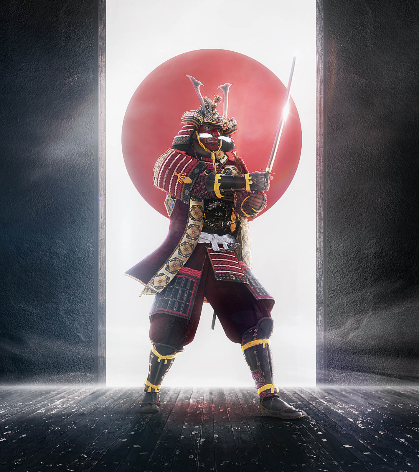 Shogun 3D Render, Digital Art by Design Heretic