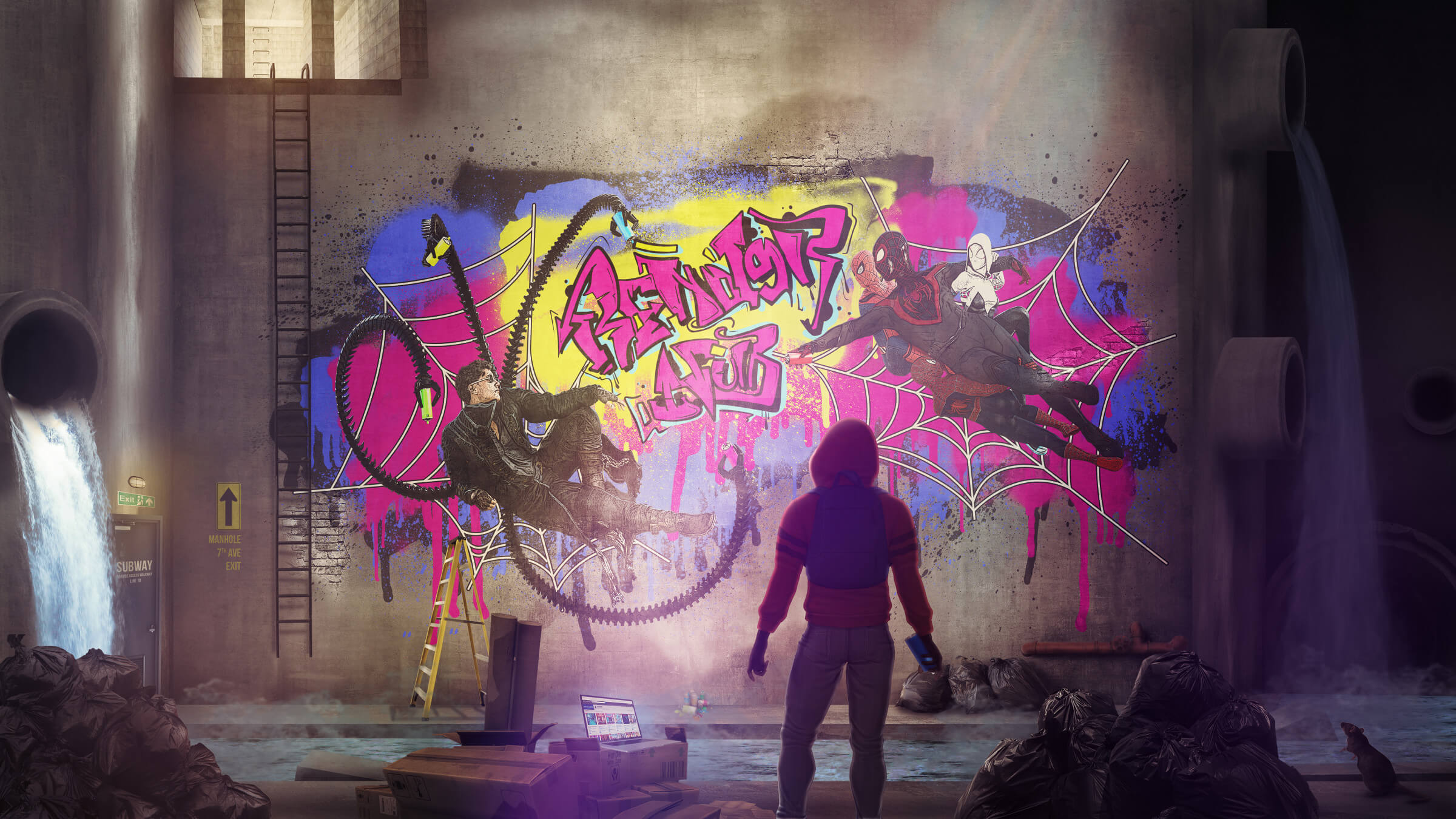 Underground Shenanigans 3D Render, Digital Art by Design Heretic