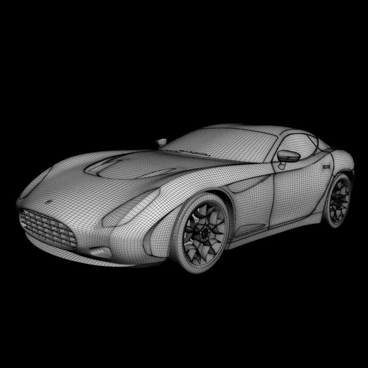 AC 378 GT Zagato - 3D Model by desmonster