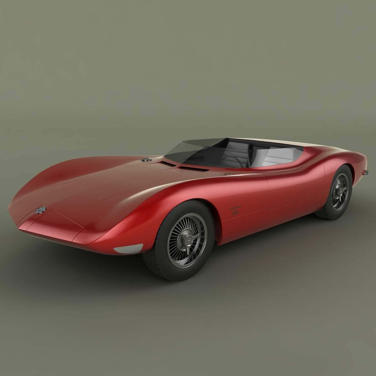 Chevrolet Corvair Monza SS - 3D Model by desmonster