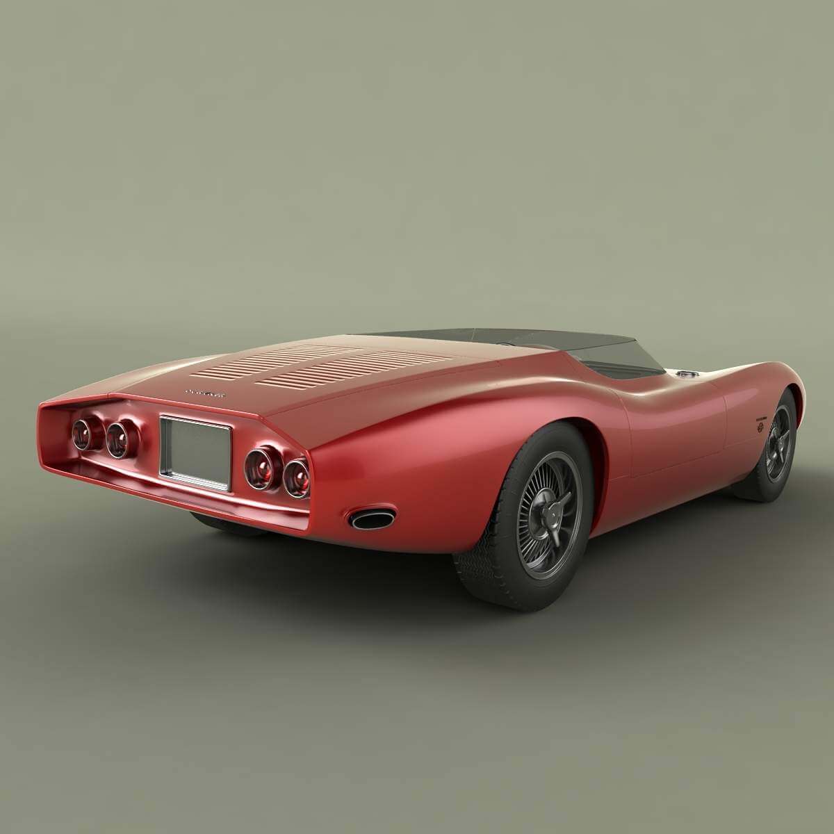 Chevrolet Corvair Monza SS - 3D Model by desmonster