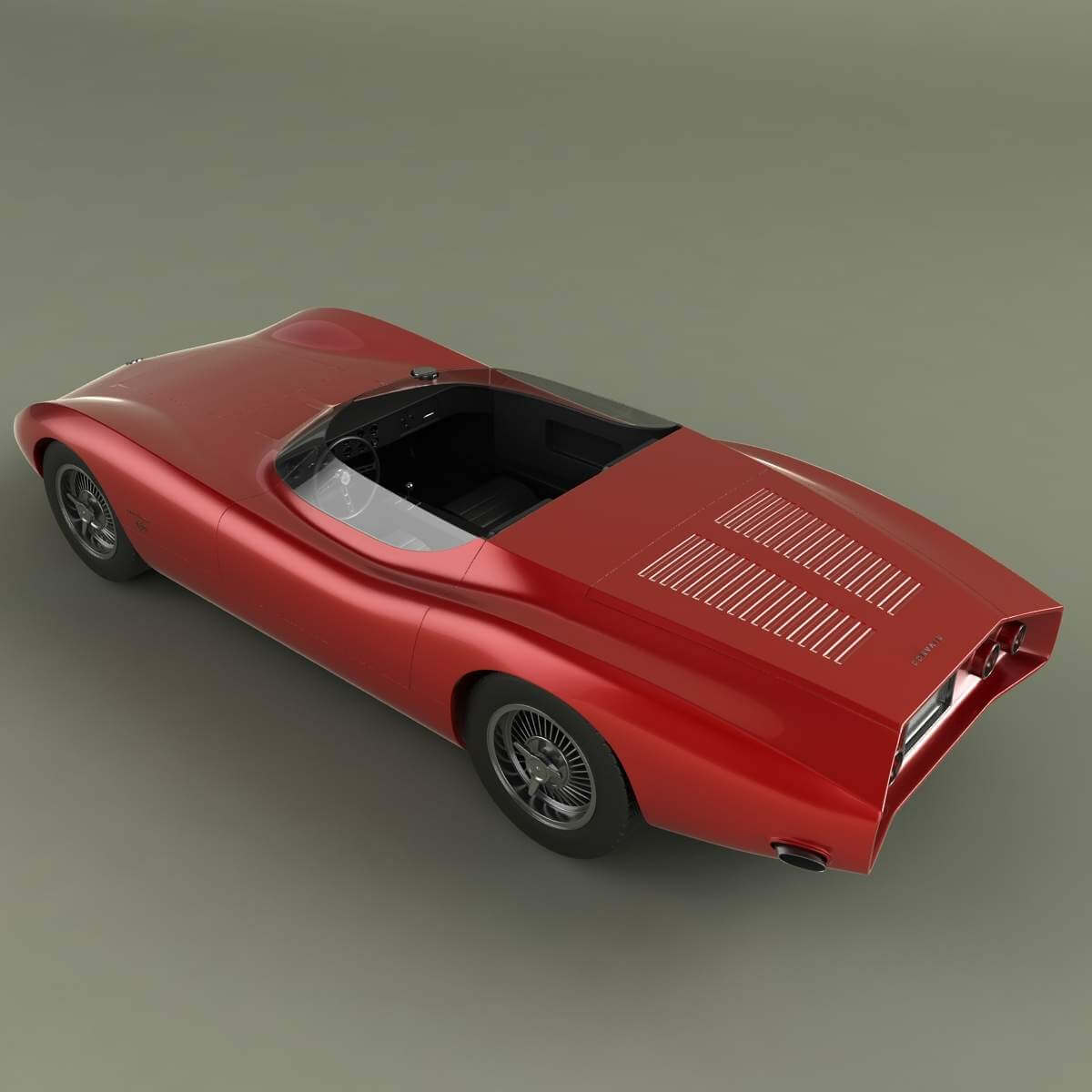 Chevrolet Corvair Monza SS - 3D Model by desmonster