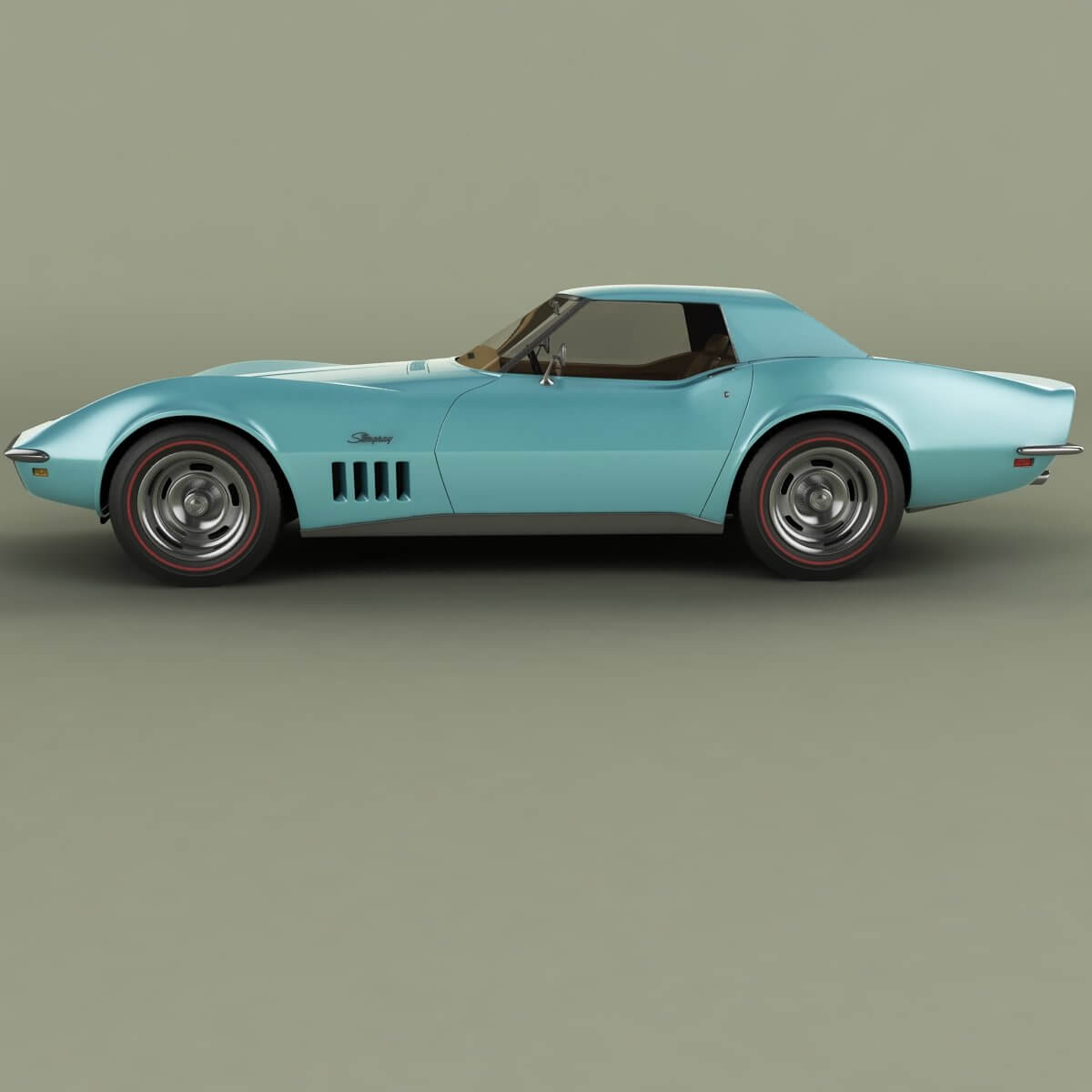 Chevrolet Corvette C3 Convertible 69 - 3D Model by desmonster