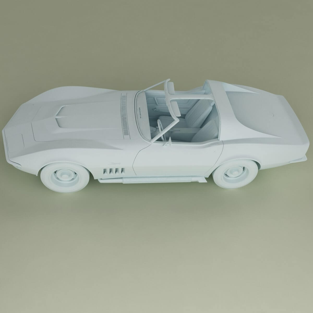 Chevrolet Corvette C3 Coupe 427 69 - 3D Model by desmonster