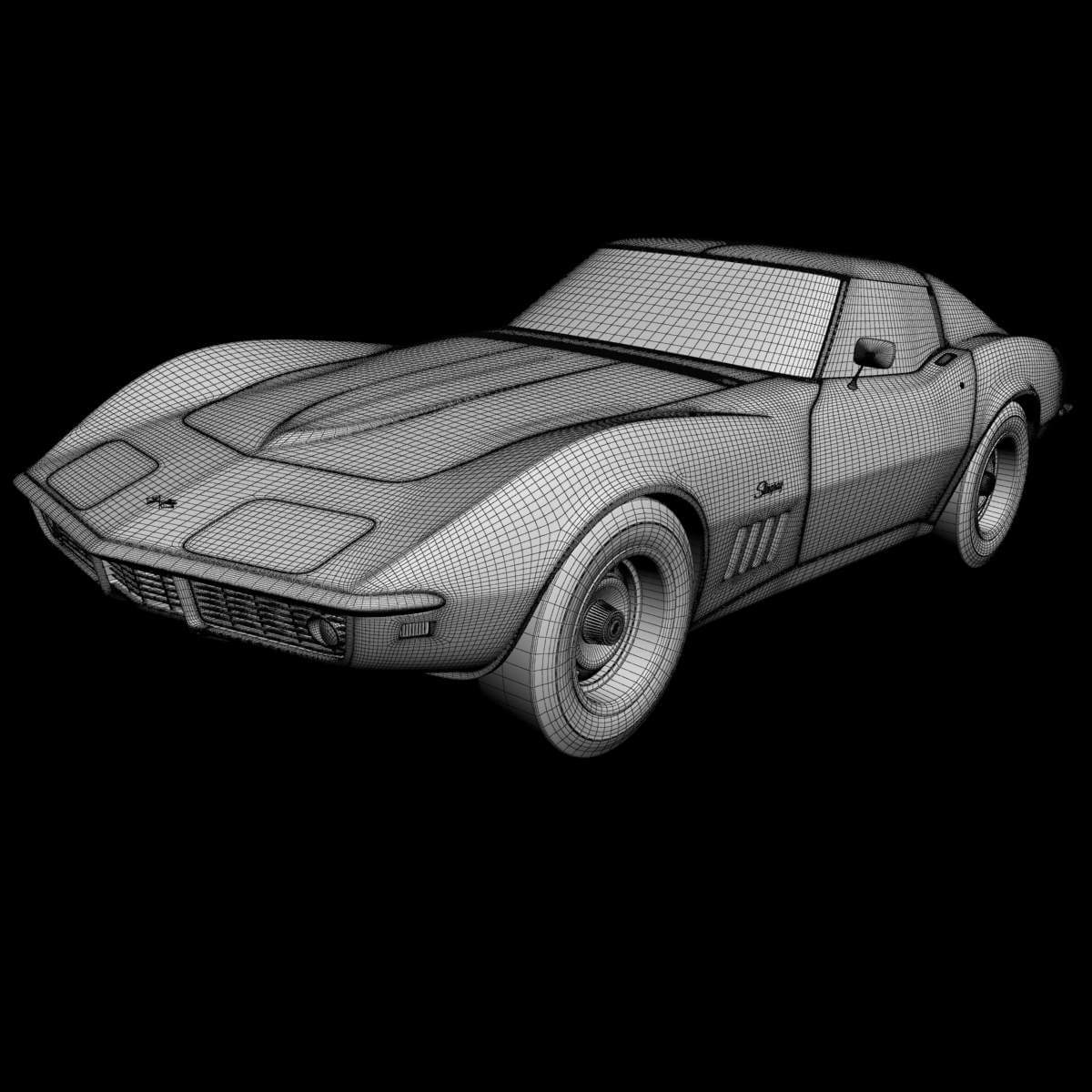 Chevrolet Corvette C3 - 3D Model by desmonster