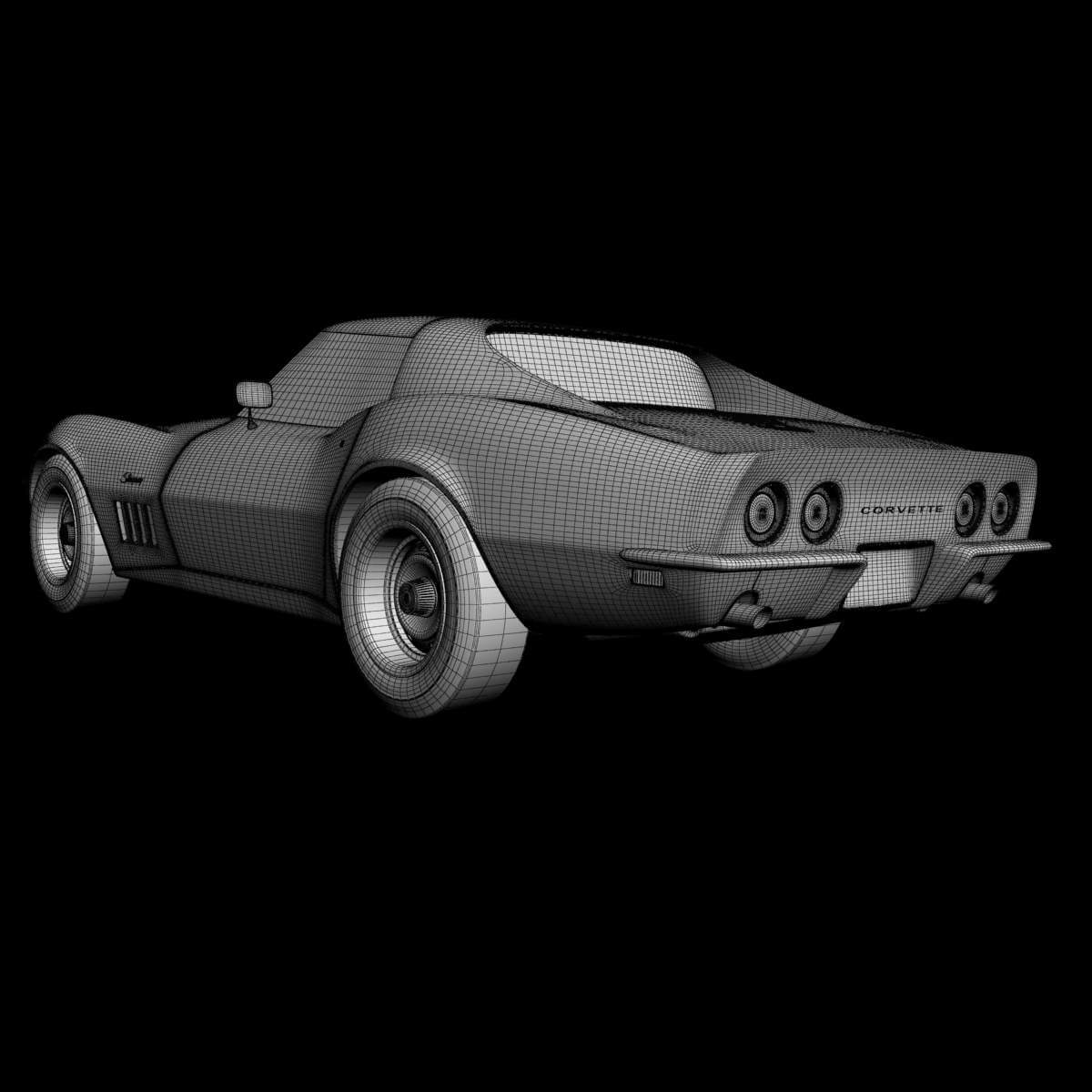 Chevrolet Corvette C3 - 3D Model by desmonster