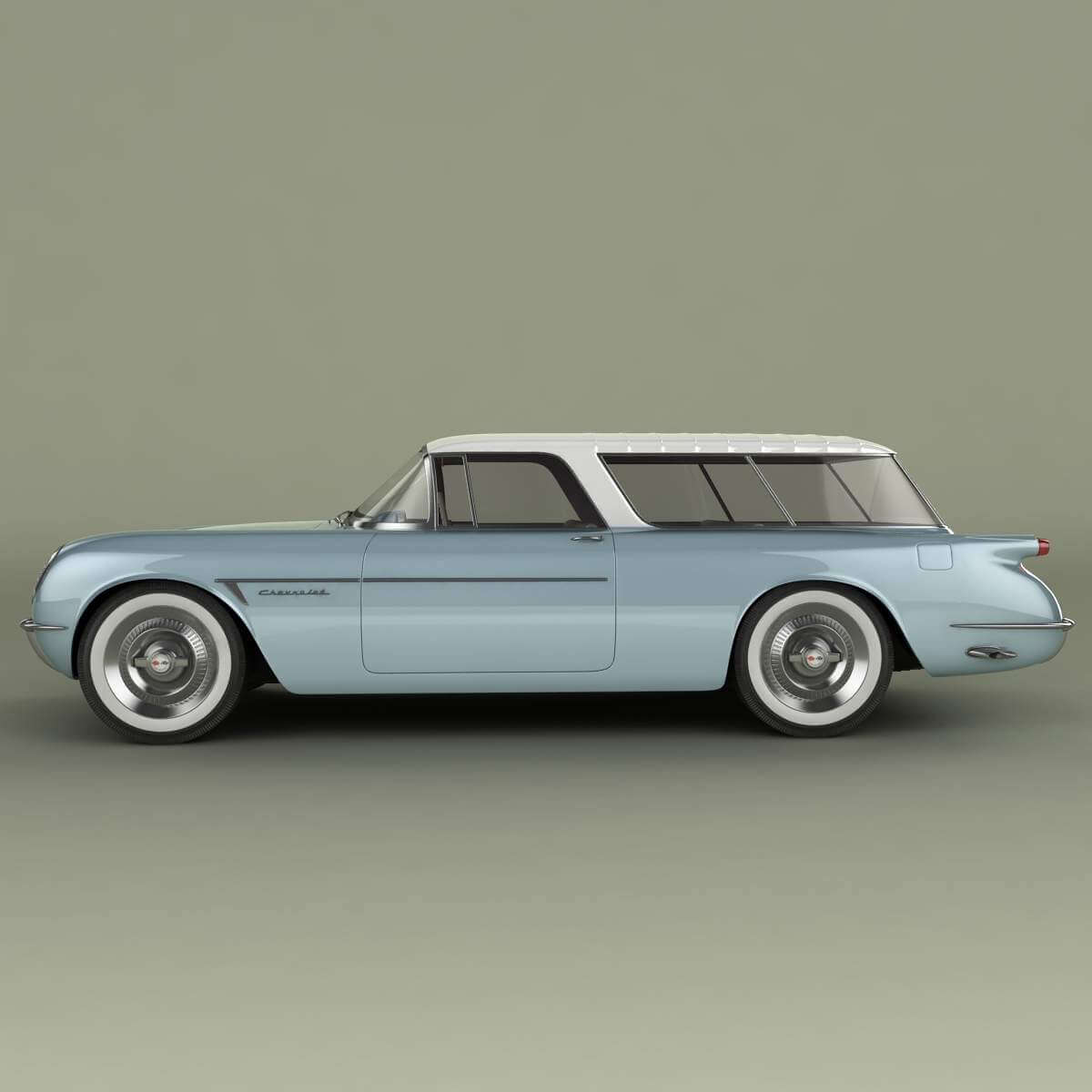 Chevrolet Corvette Nomad Concept 1954 - 3D Model by desmonster