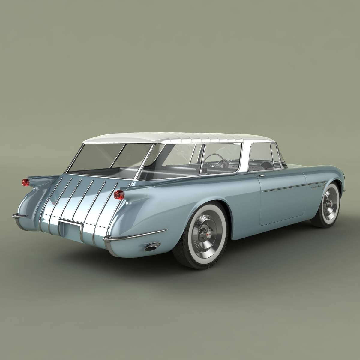 Chevrolet Corvette Nomad Concept 1954 - 3D Model by desmonster