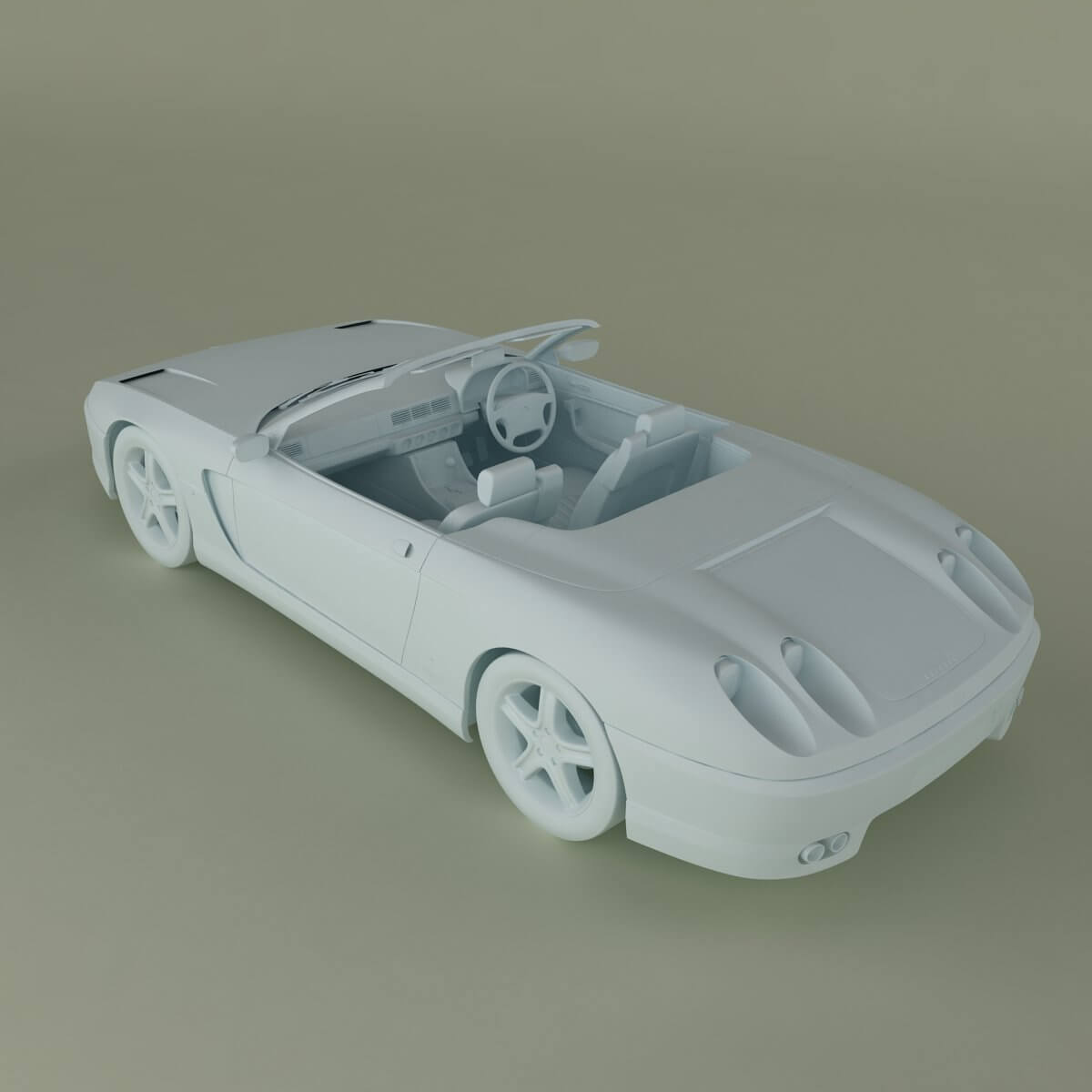 Ferrari 456 GT Venice Spider - 3D Model by desmonster
