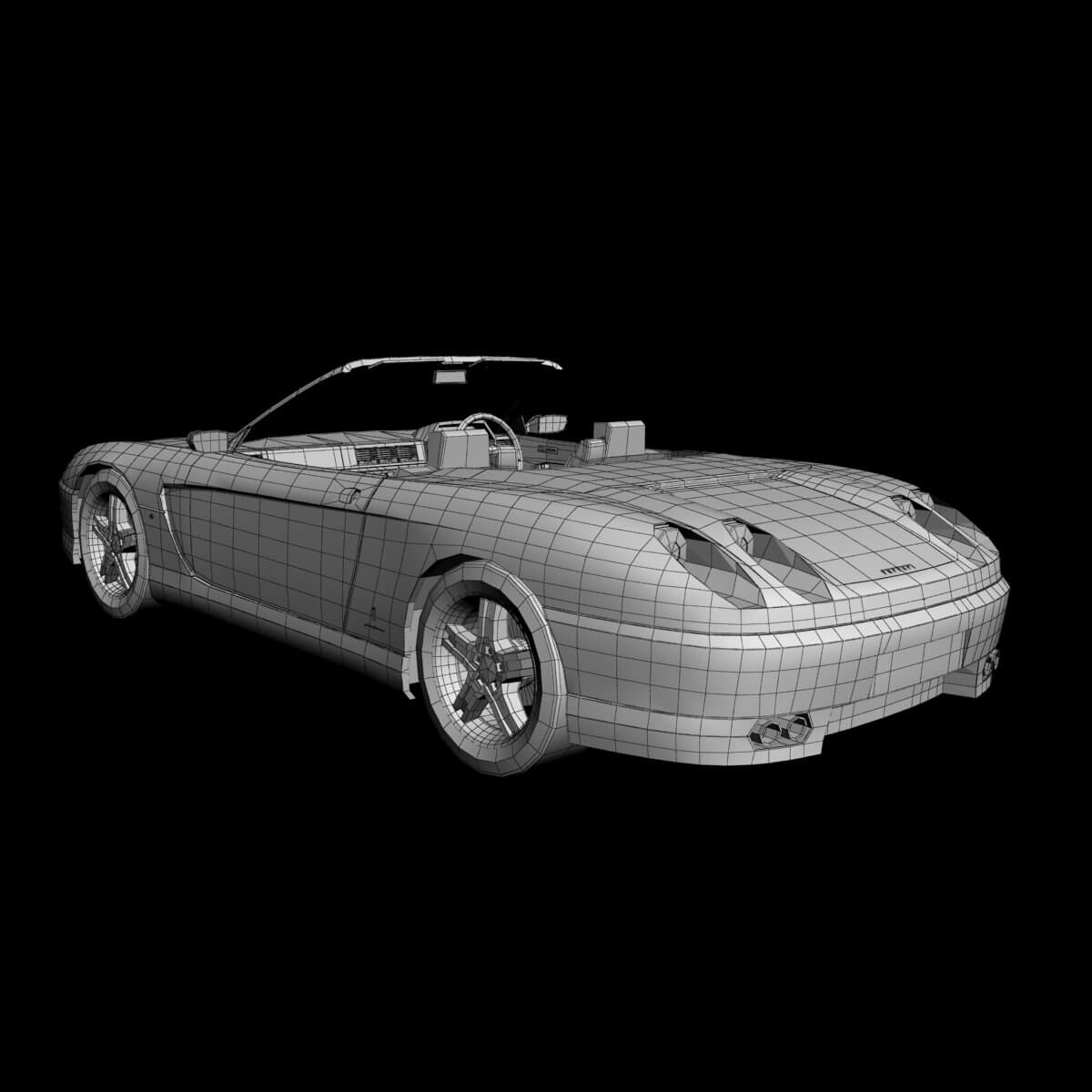 Ferrari 456 GT Venice Spider - 3D Model by desmonster