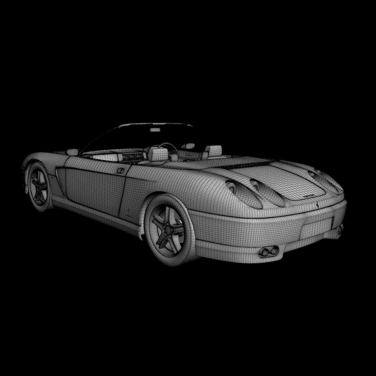 Ferrari 456 GT Venice Spider - 3D Model by desmonster