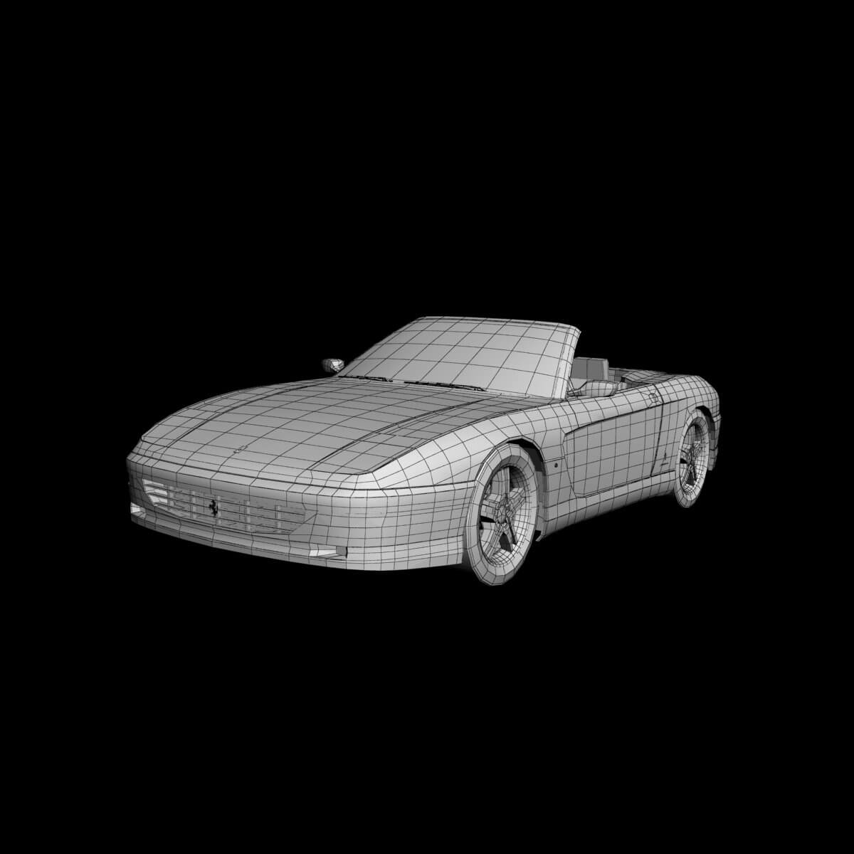 Ferrari 456 GT Venice Spider - 3D Model by desmonster