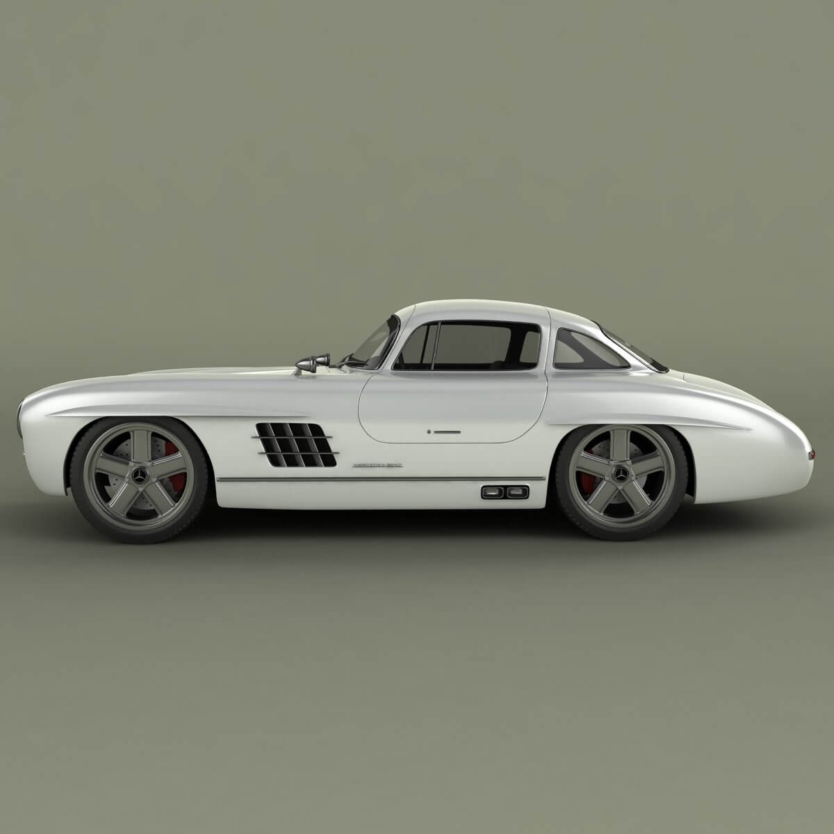 Gullwing-America 300SL 3D Model by desmonster