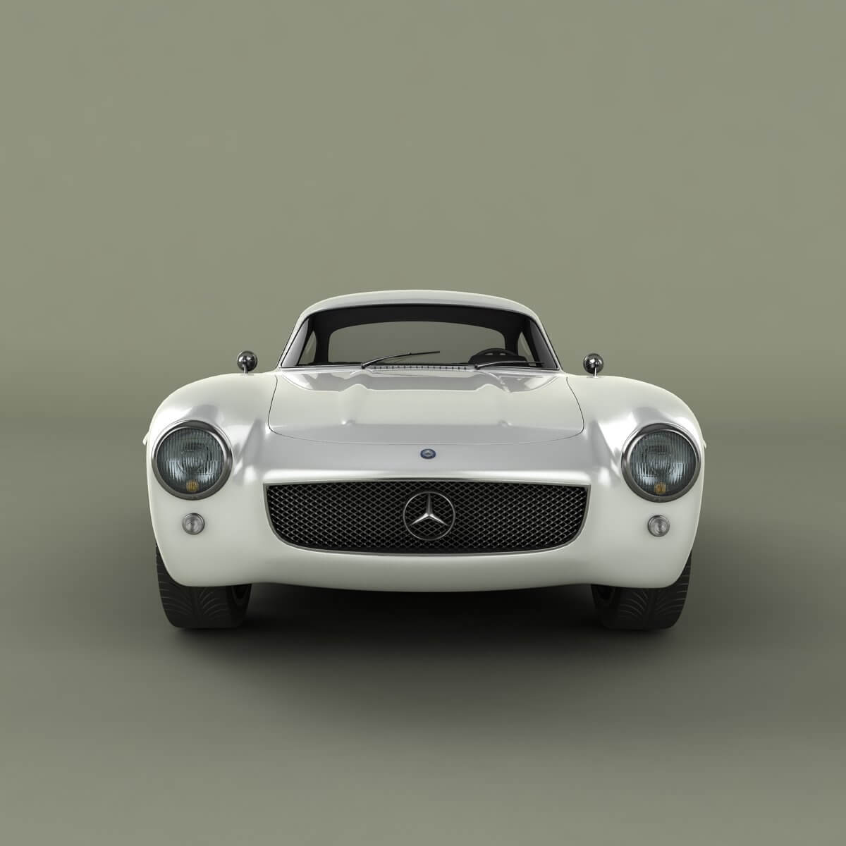 Gullwing-America 300SL 3D Model by desmonster